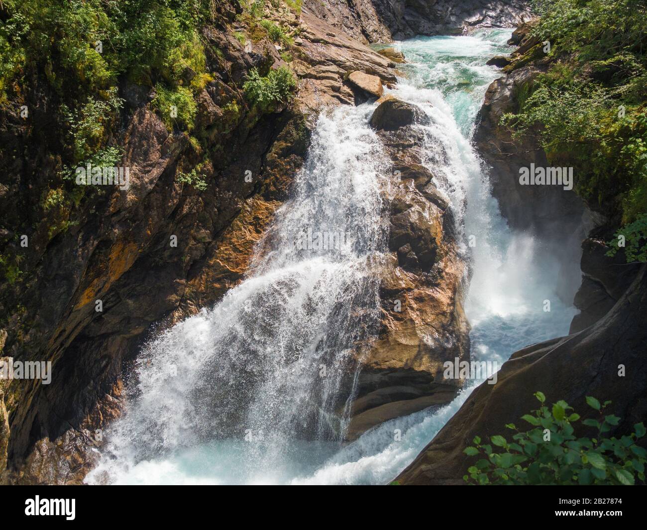 Krimml Waterfalls (Krimmler Wasserfälle) in the High Tauern National ...