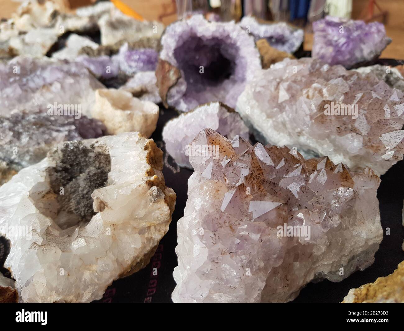 Beautiful, multi-colored stones-crystals. Close-up Stock Photo - Alamy
