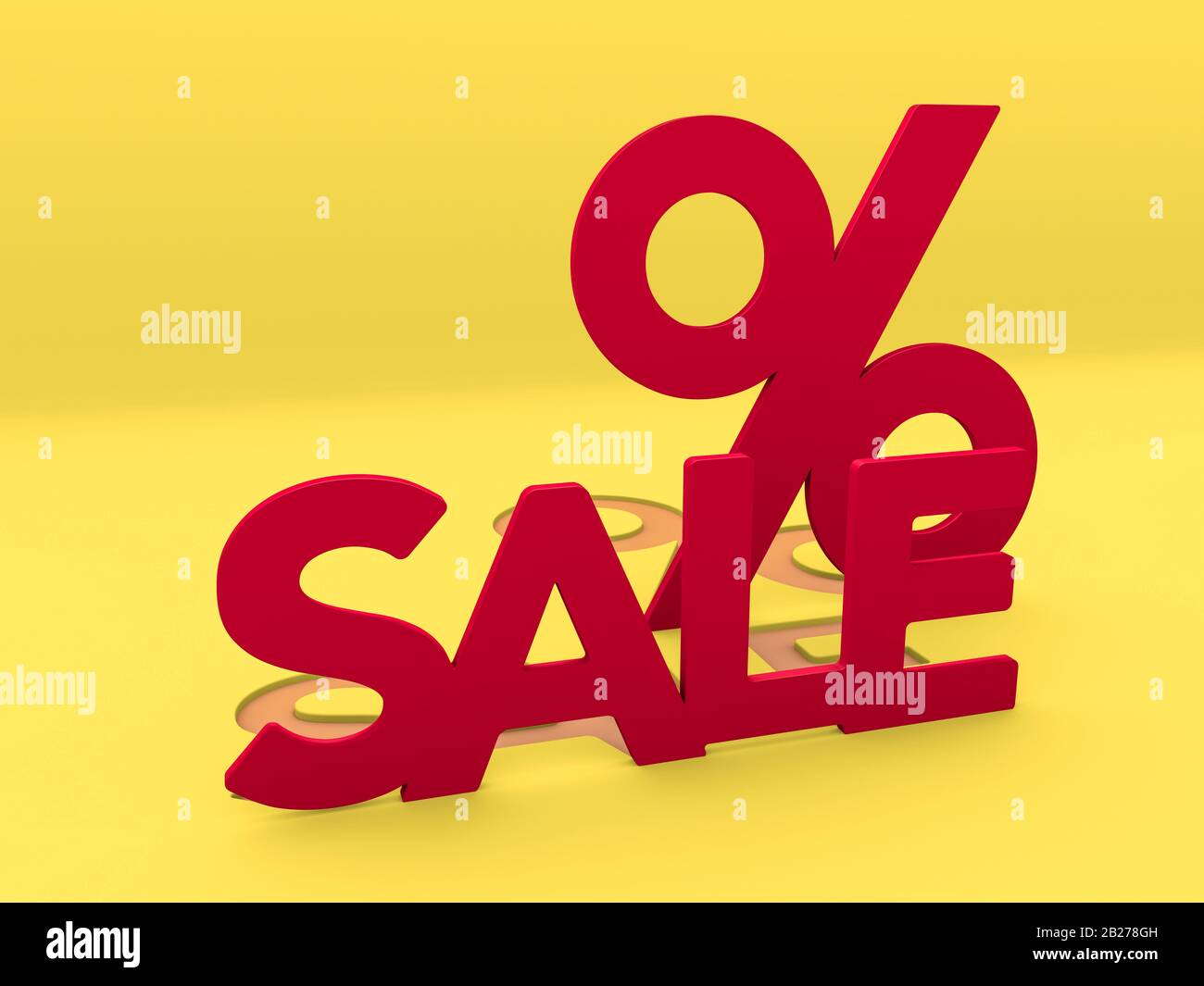 Seasonal sales background. Percent sign. 3D rendering Stock Photo - Alamy