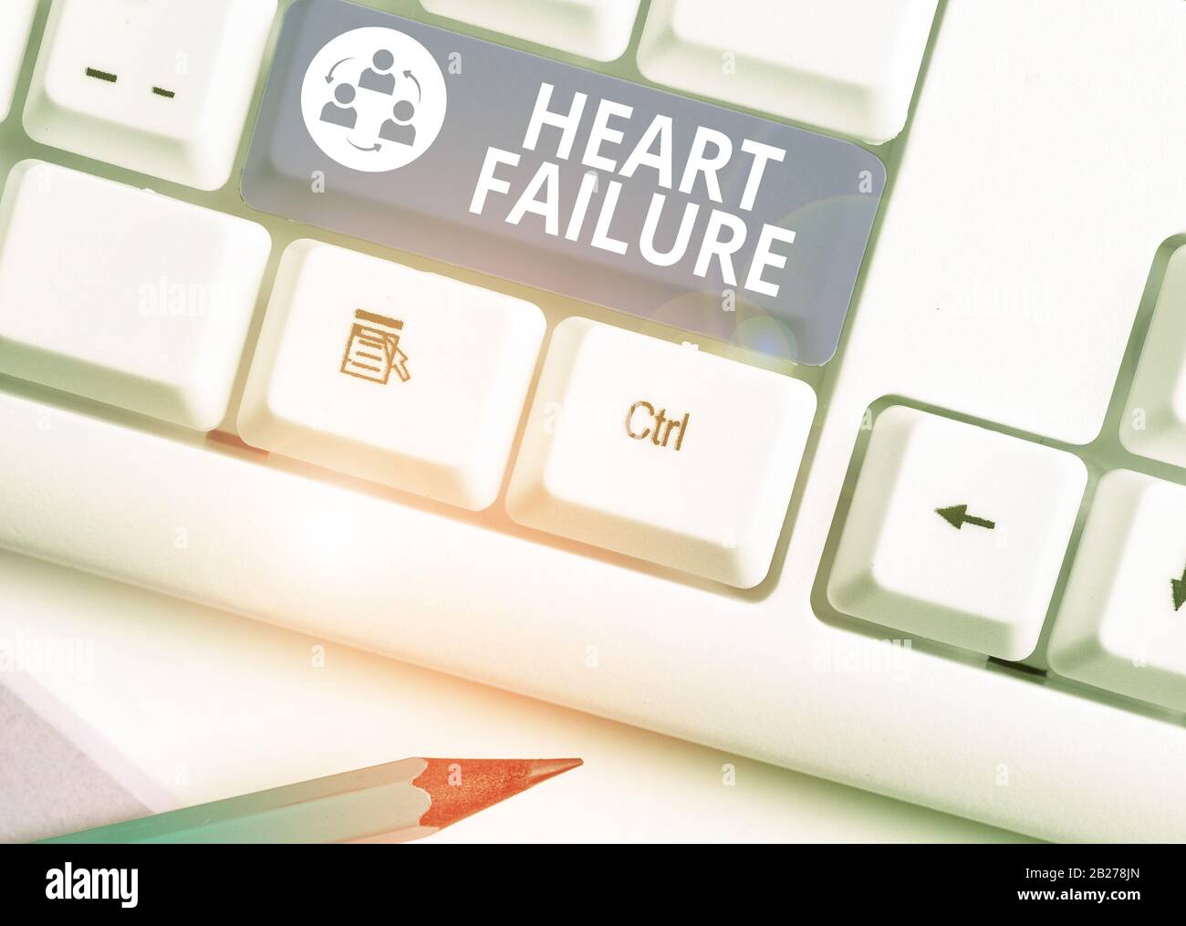 Word writing text Heart Failure. Business photo showcasing the severe ...