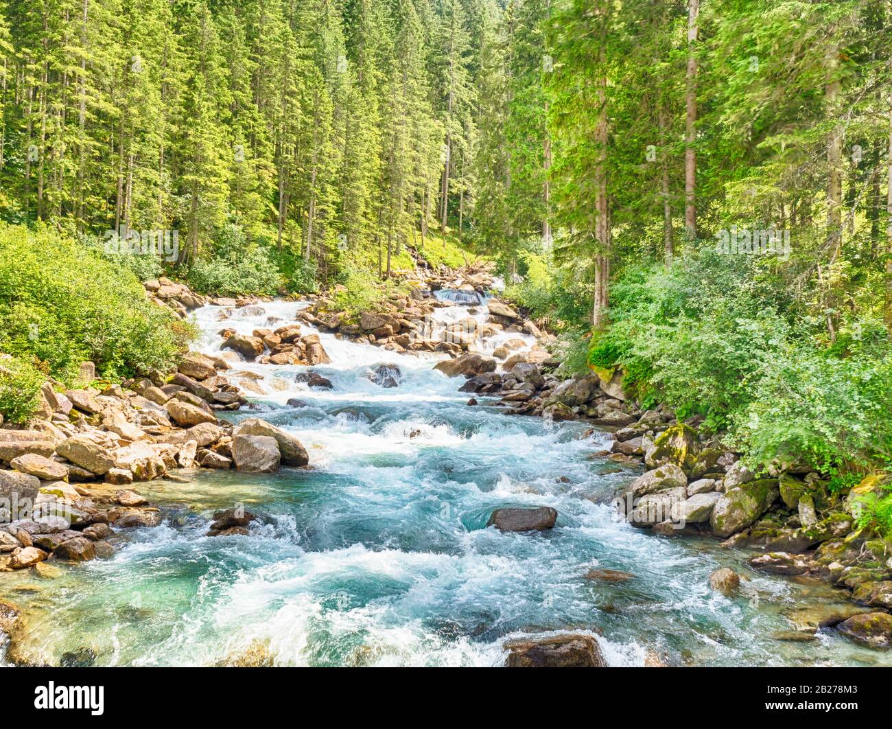 Mountain Stream With Waterfall High Resolution Stock Photography and Images - Alamy
