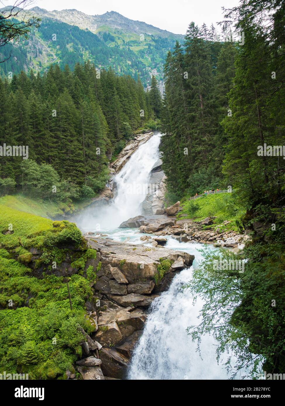 Krimml Waterfalls (Krimmler Wasserfälle) in the High Tauern National ...