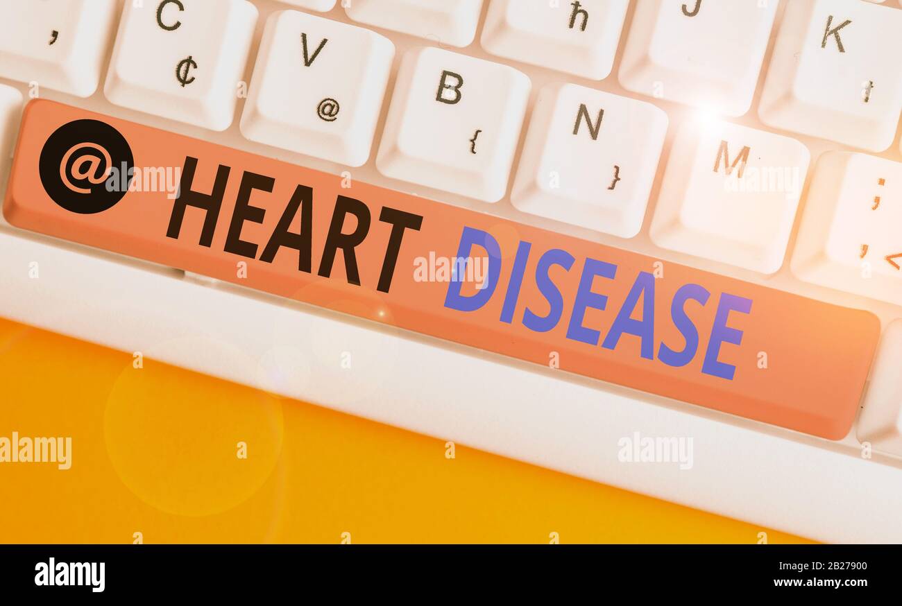Handwriting text writing Heart Disease. Conceptual photo class of ...