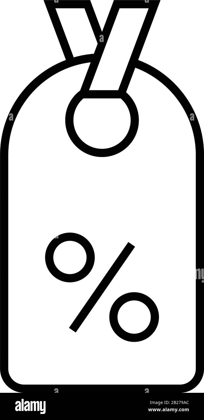 Sale line icon, concept sign, outline vector illustration, linear ...