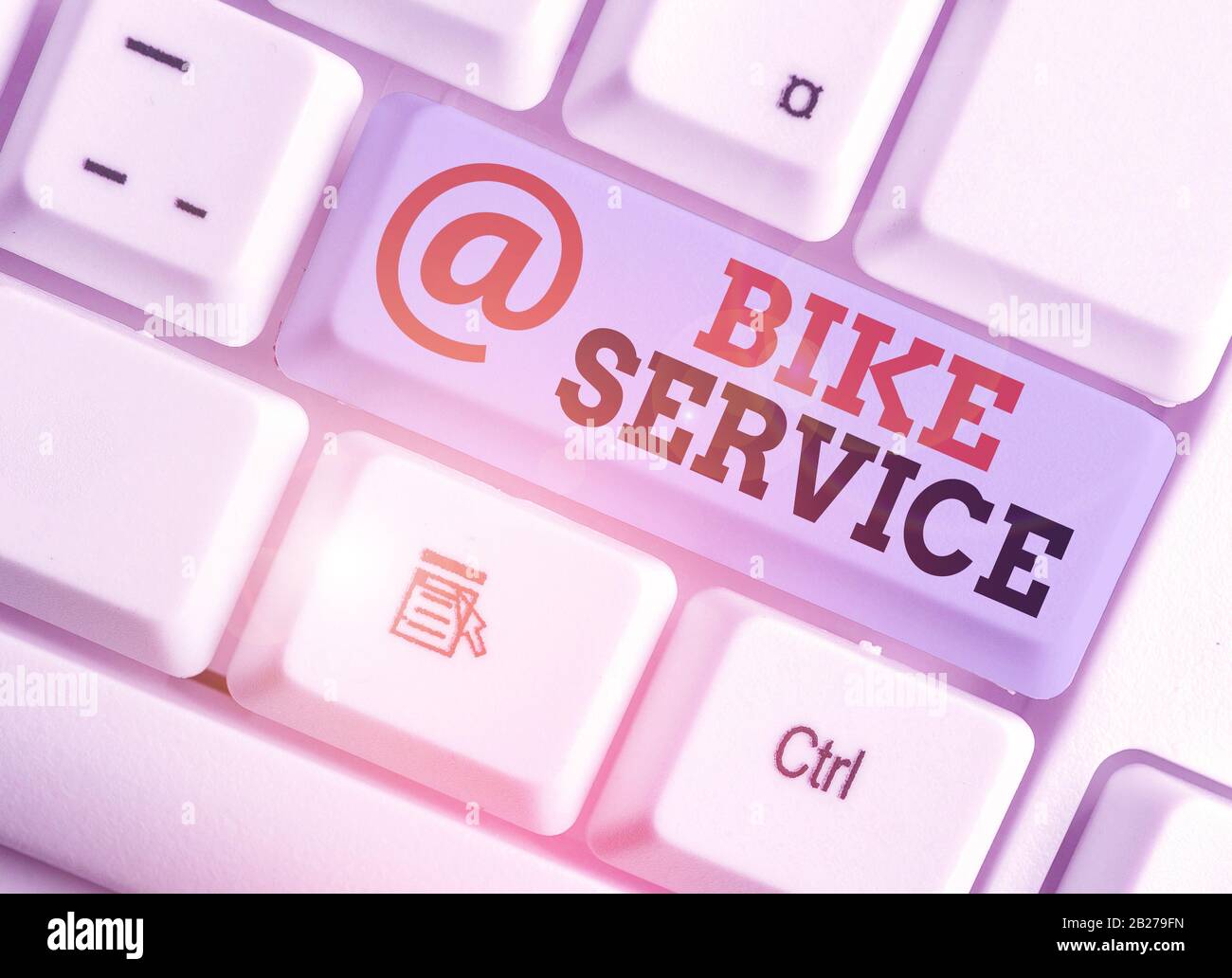 Handwriting text writing Bike Service. Conceptual photo cleaning and ...