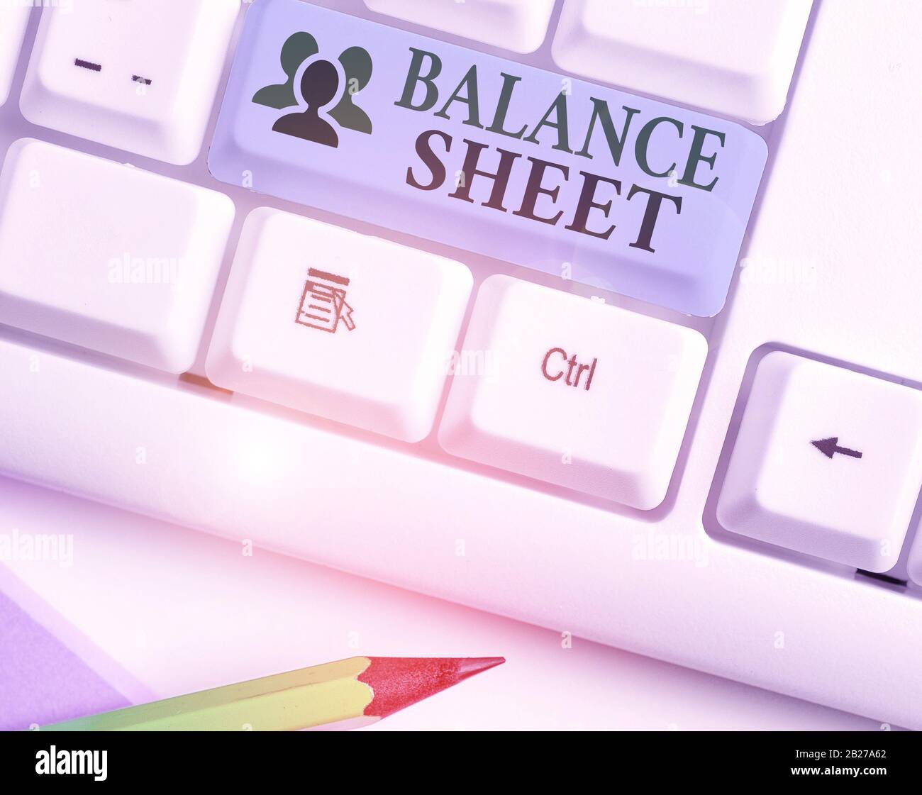 Text sign showing Balance Sheet. Business photo text financial ...