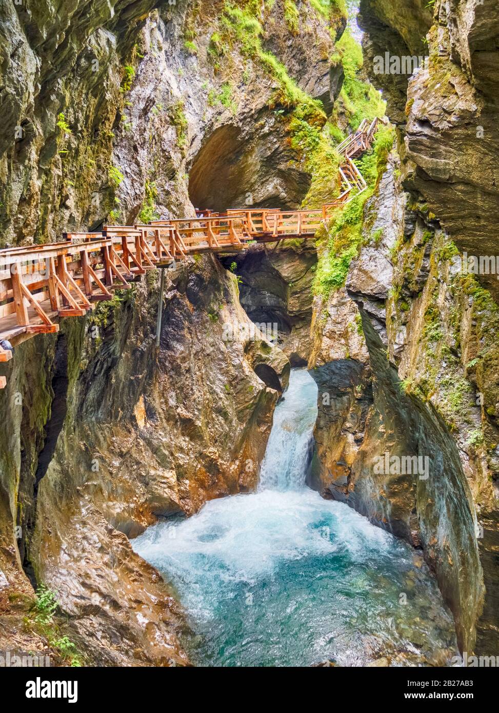 Sigmund Thun Klamm - a beautiful canyon in Kaprun, Austria Stock Photo ...