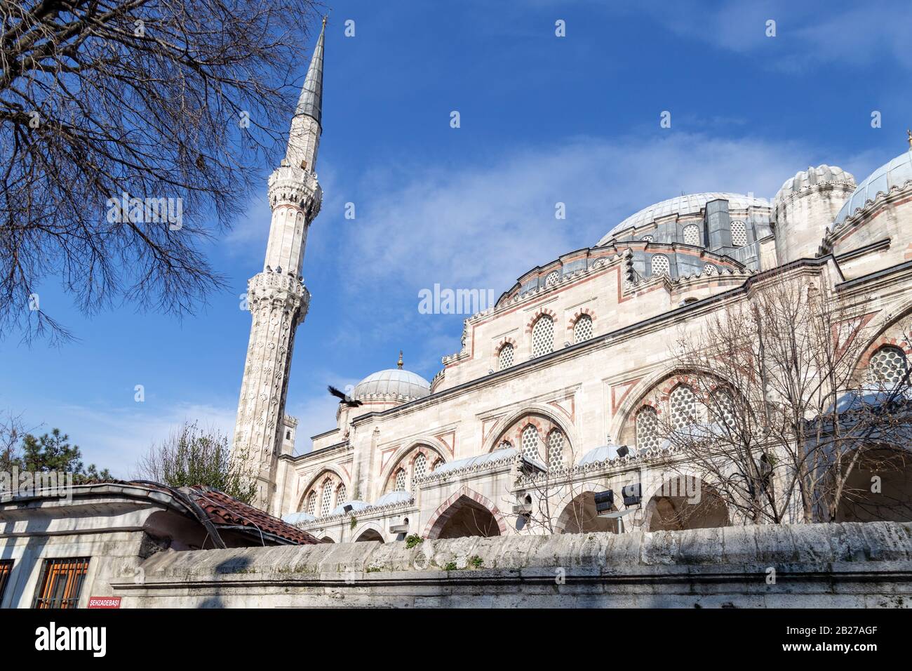 Istanbul / Turkey 01/19/2017: View of Sehzade Mosque, Fatih, Istanbul ...