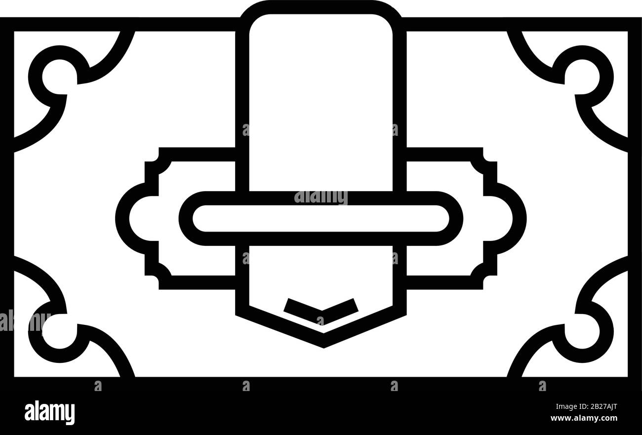 Secret box line icon, concept sign, outline vector illustration, linear ...