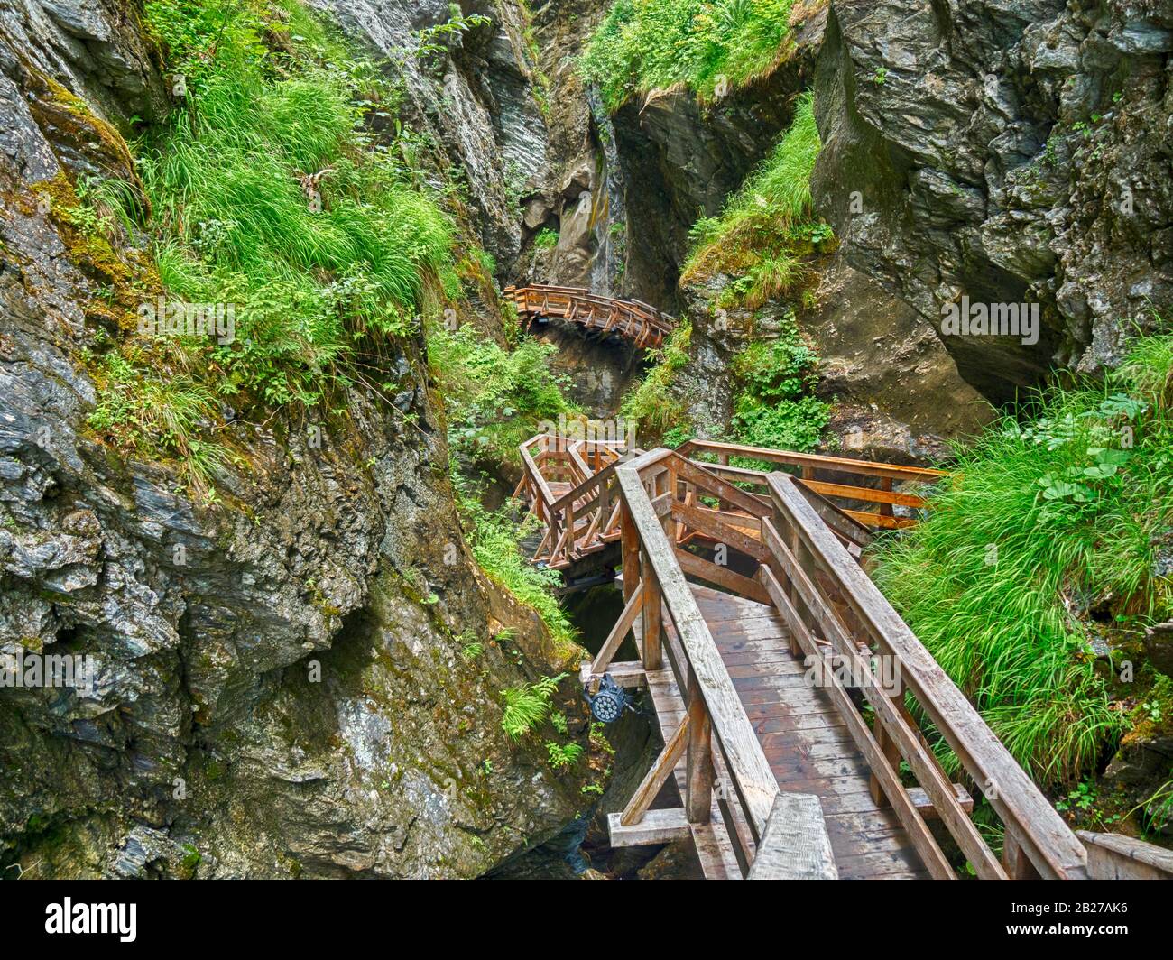Sigmund Thun Klamm - a beautiful canyon in Kaprun, Austria Stock Photo ...