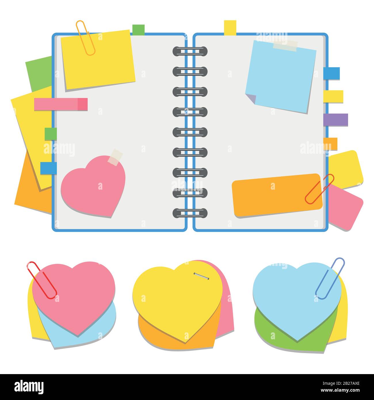 Pages in diary Stock Vector Images - Alamy