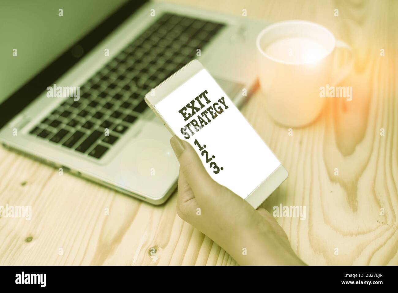 Conceptual hand writing showing Exit Strategy. Concept meaning ...