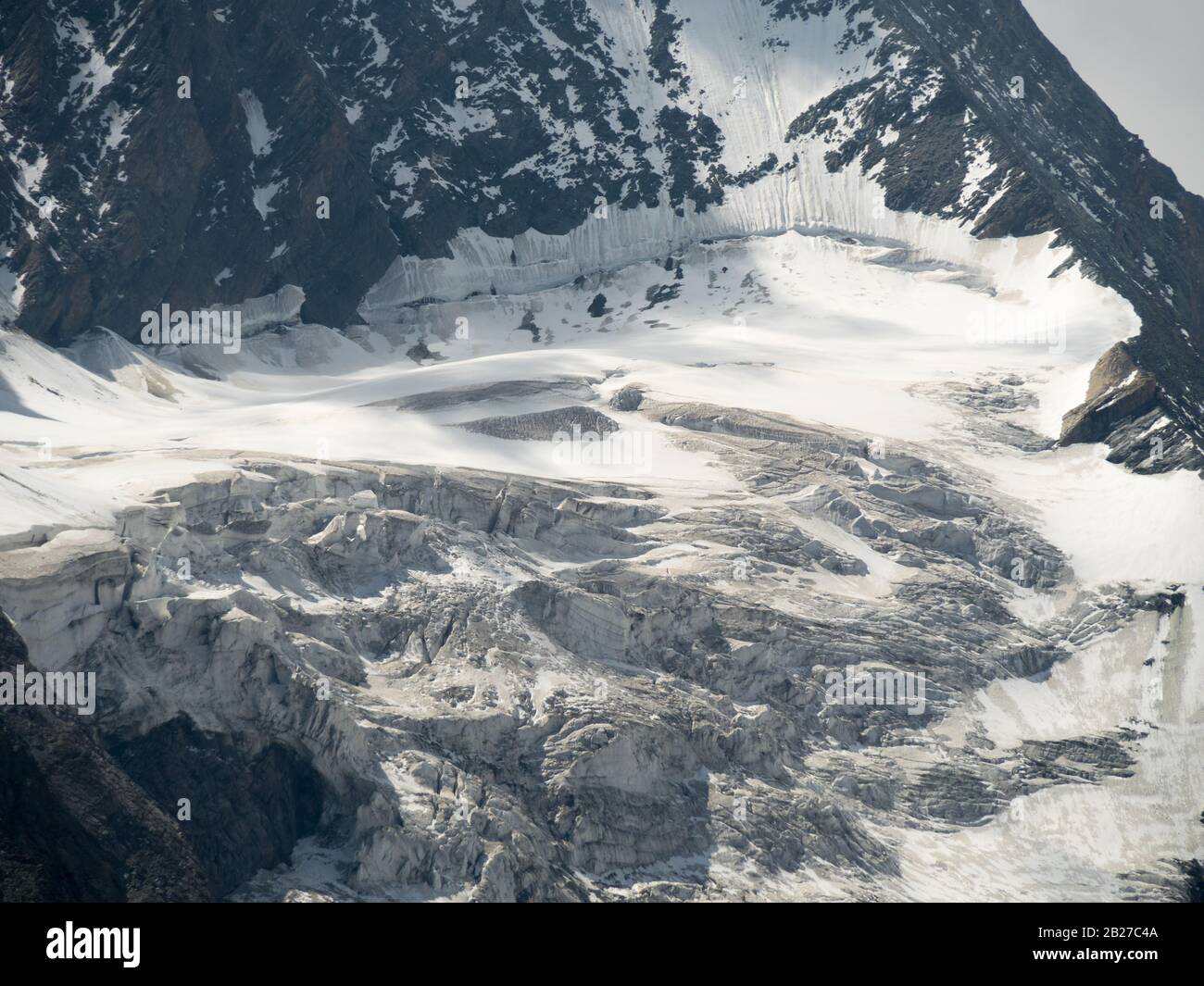 Winter landscape near the Grossglockner mountain in the High Tauern ...