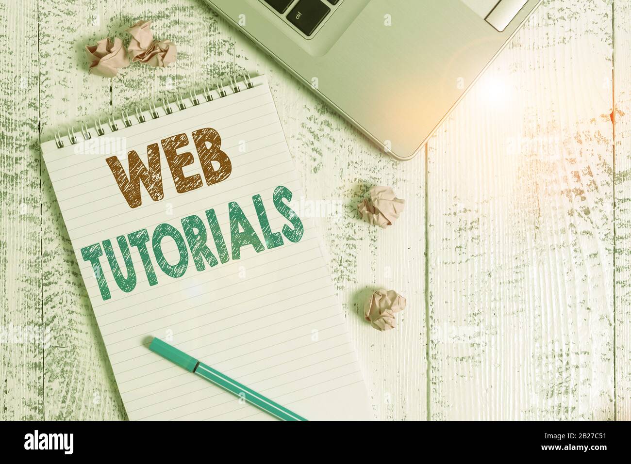 Conceptual hand writing showing Web Tutorials. Concept meaning Self ...