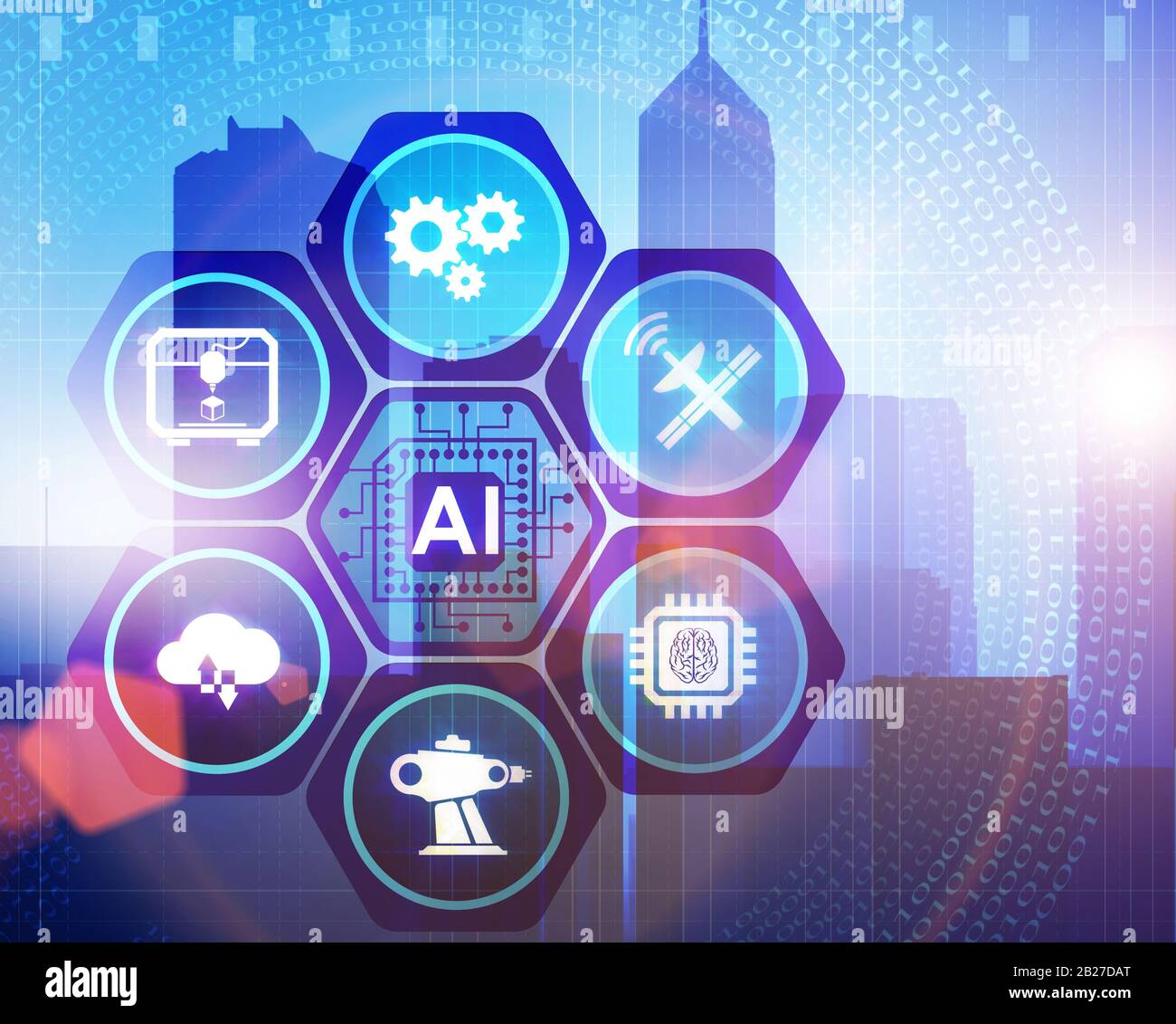 The artificial intelligence modern computing concept Stock Photo - Alamy