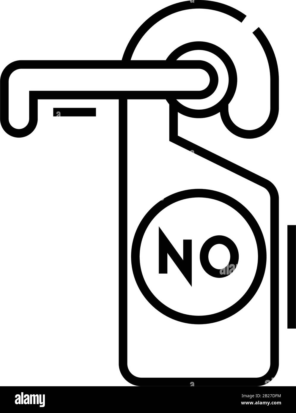 Room key line icon, concept sign, outline vector illustration, linear ...