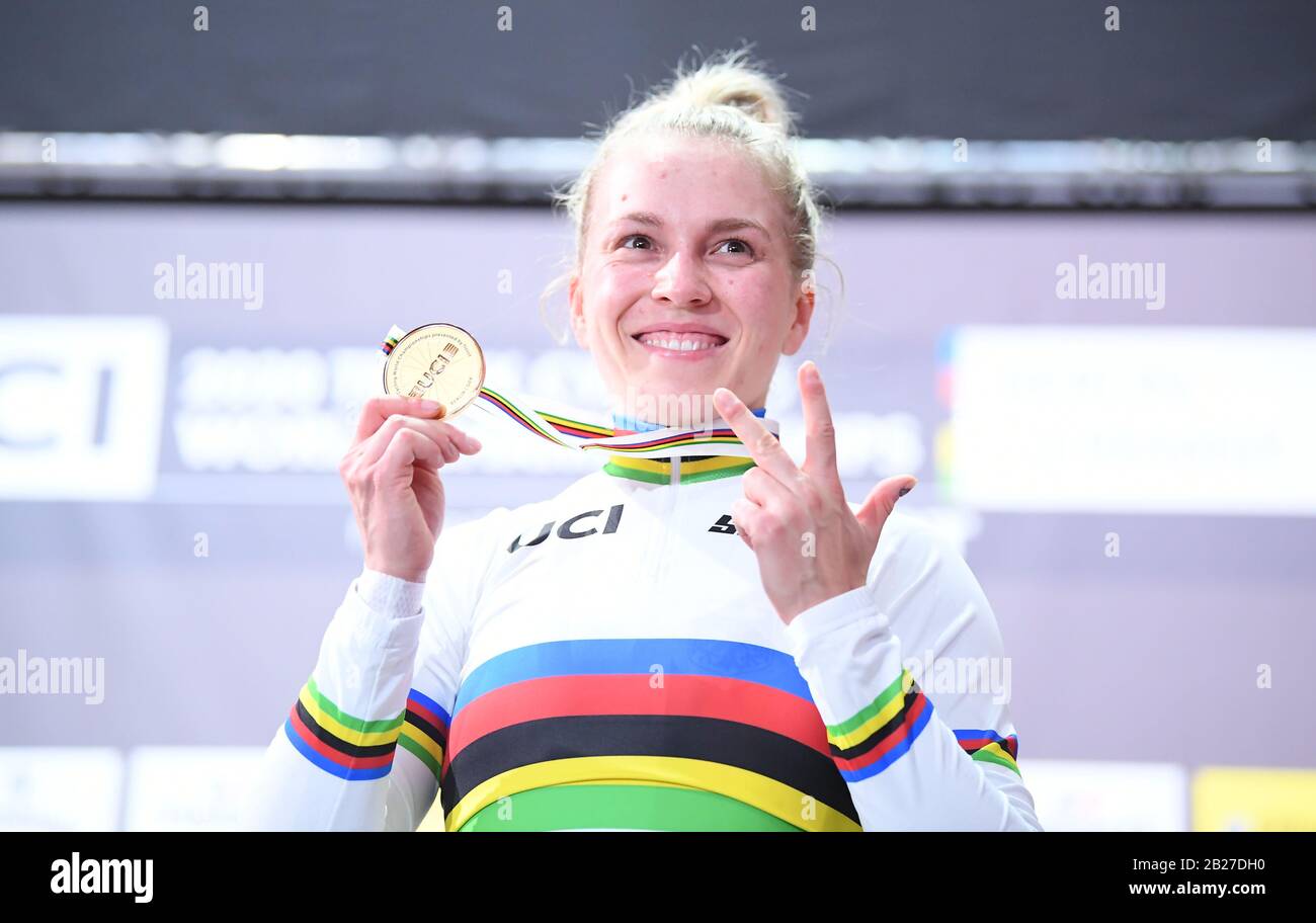 Berlin, Germany. 01st Mar, 2020. Cycling/track: Keirin, women, final ...