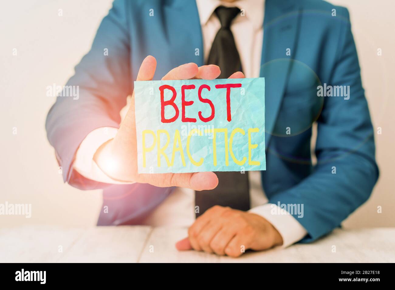 Writing note showing Best Practice. Business concept for commercial or ...