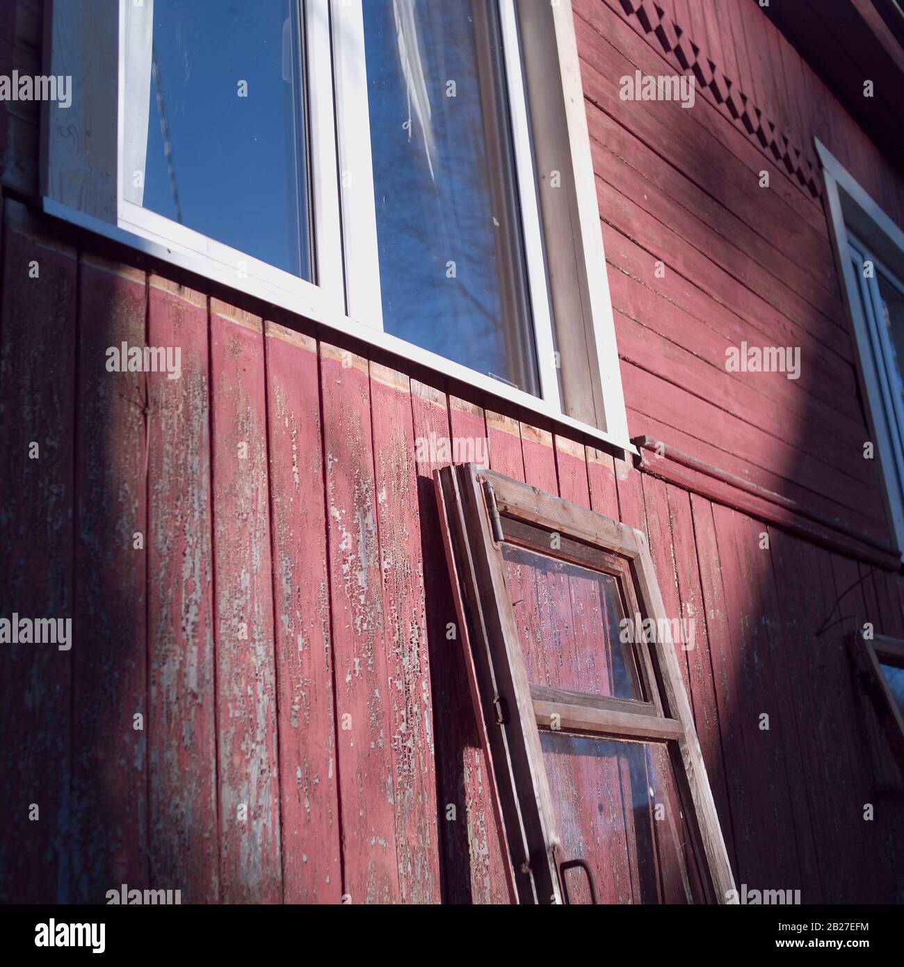 Shot wooden window old hi-res stock photography and images - Alamy