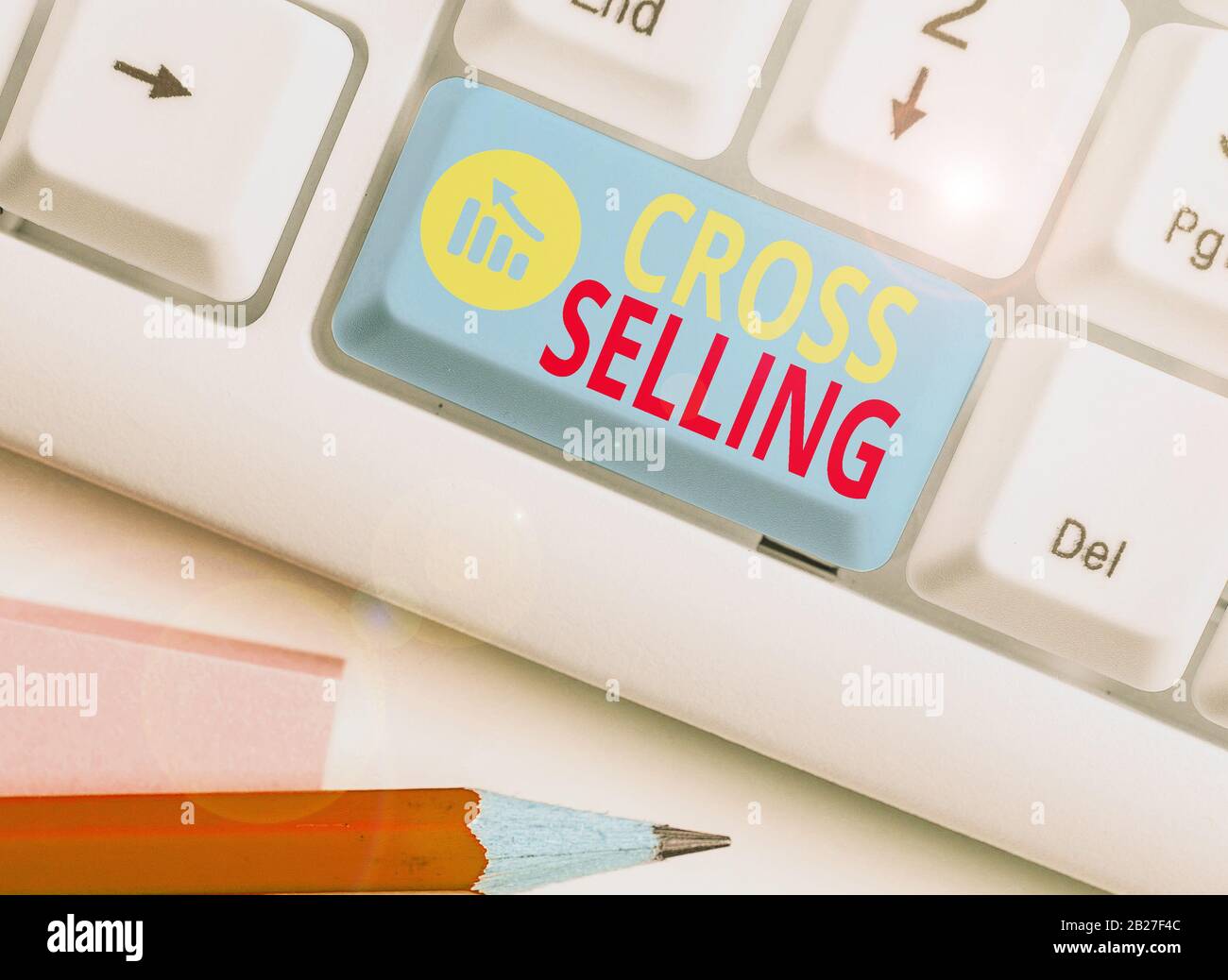 Text sign showing Cross Selling. Business photo text to sell ...