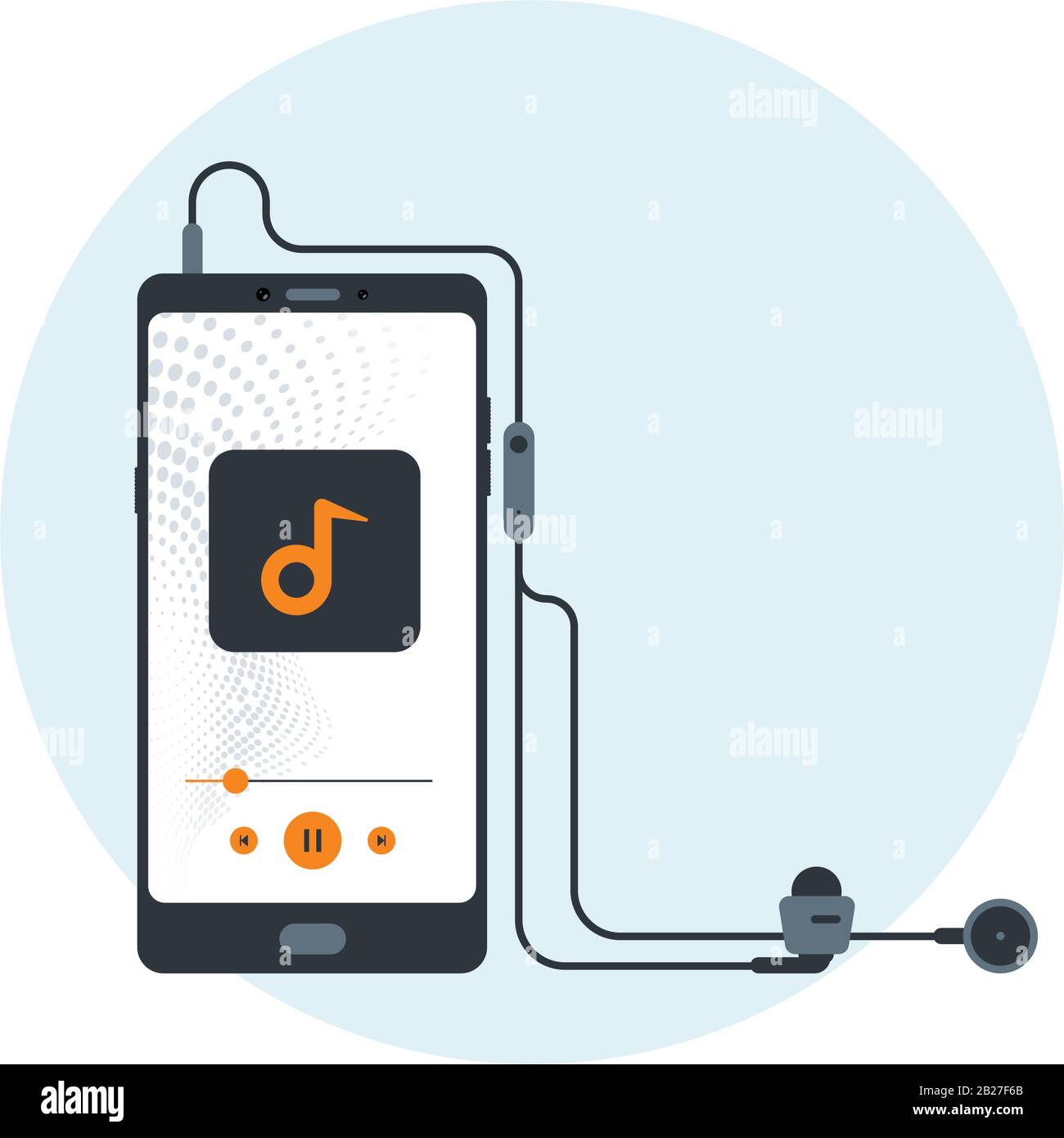 Ear buds my playlist hi-res stock photography and images - Alamy