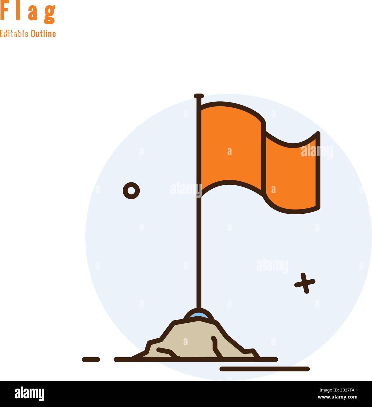 Orange Flag, Flag icon, Bhagwa (saffron) color Symbolize religious ...
