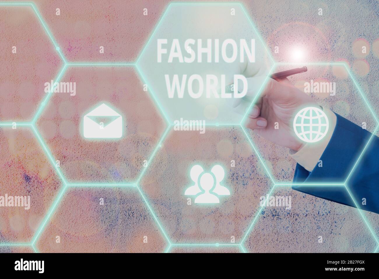 Handwriting text writing Fashion World. Conceptual photo world that ...