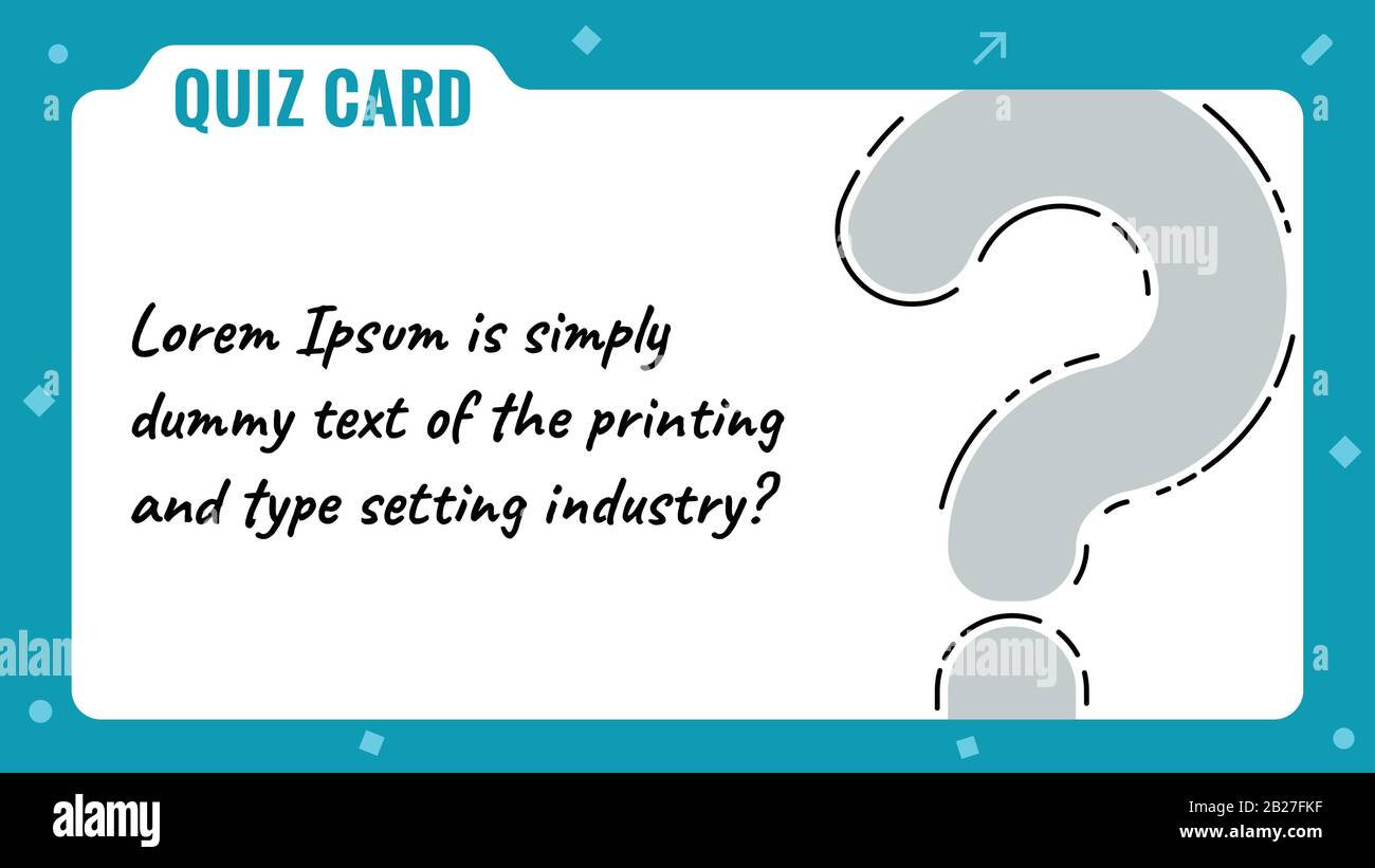 Quiz card, Question mark, Quiz game template & background, Voting, Team ...