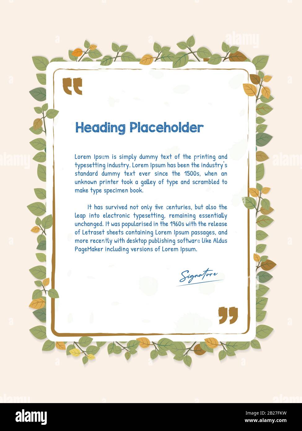 Green poster, card, mockup, flyer, quote, festive card, Brochure design ...