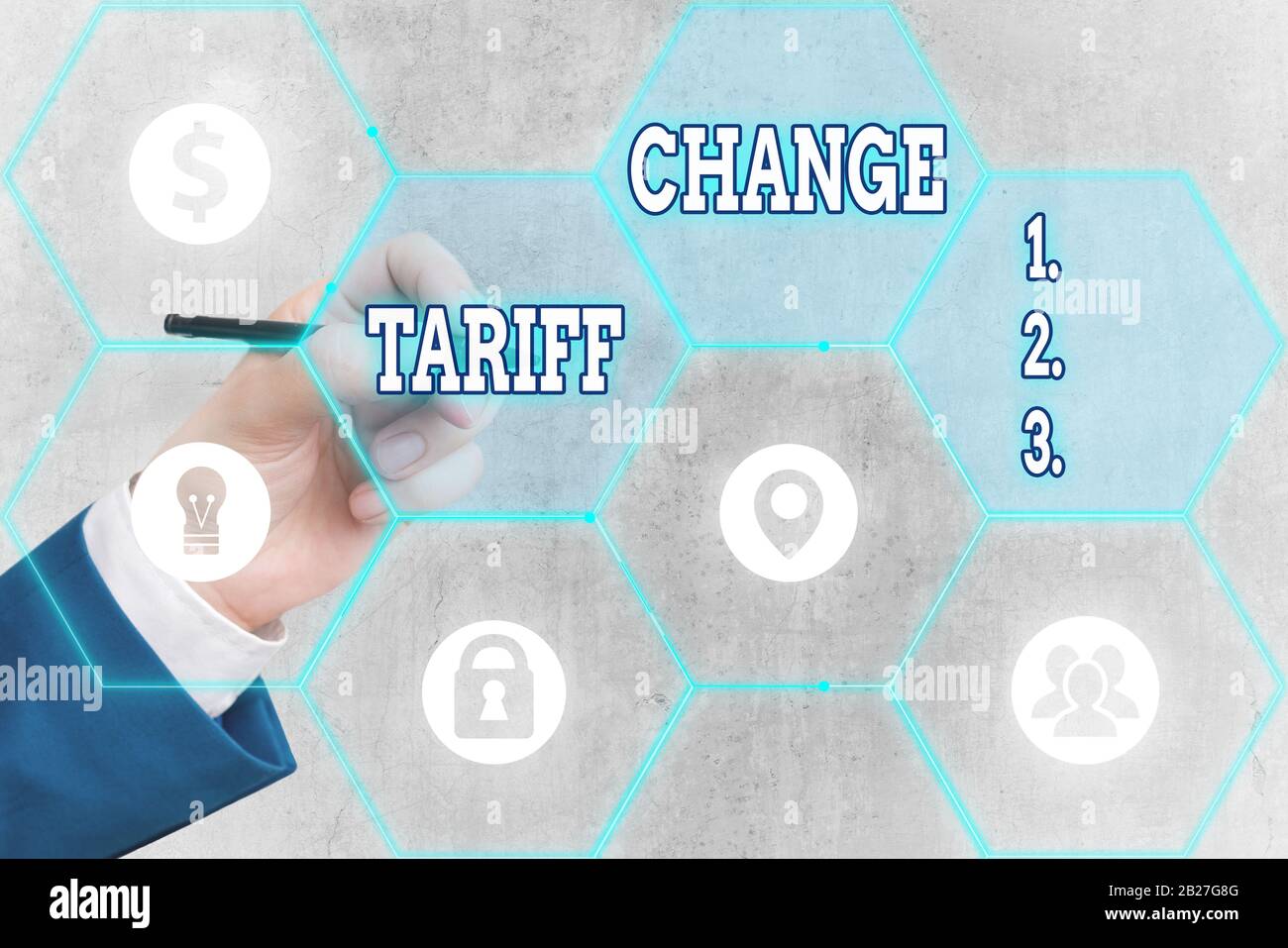 Conceptual hand writing showing Tariff Change. Concept meaning Changes ...