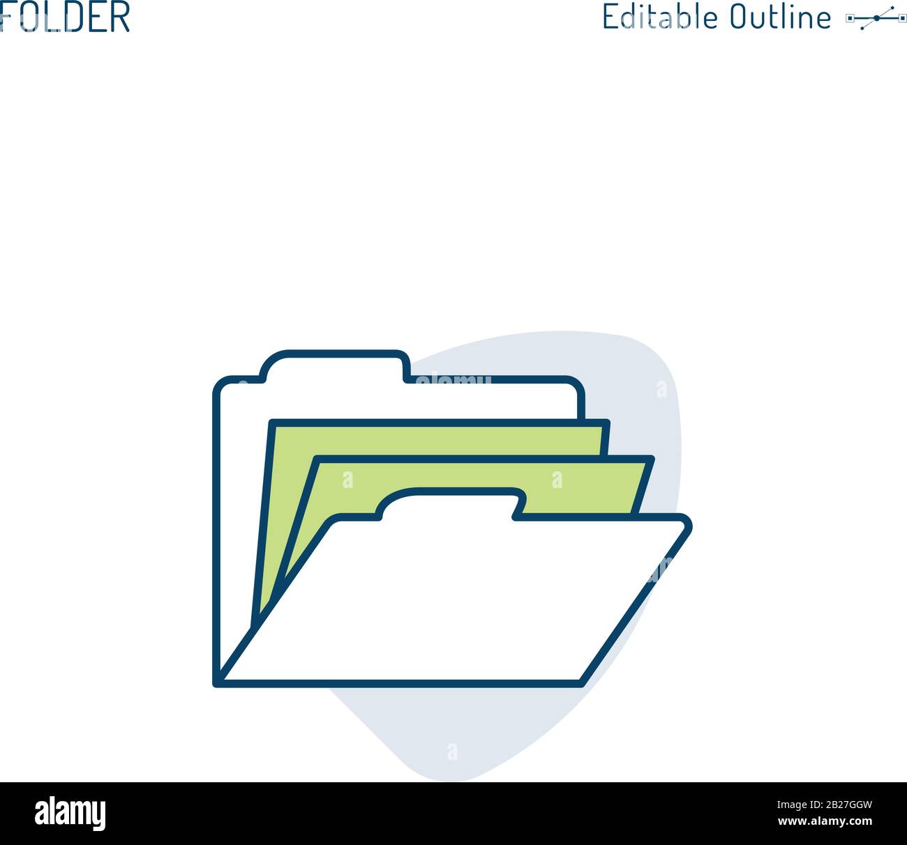 File folder icon, Document icon, Event organizer document, Business ...