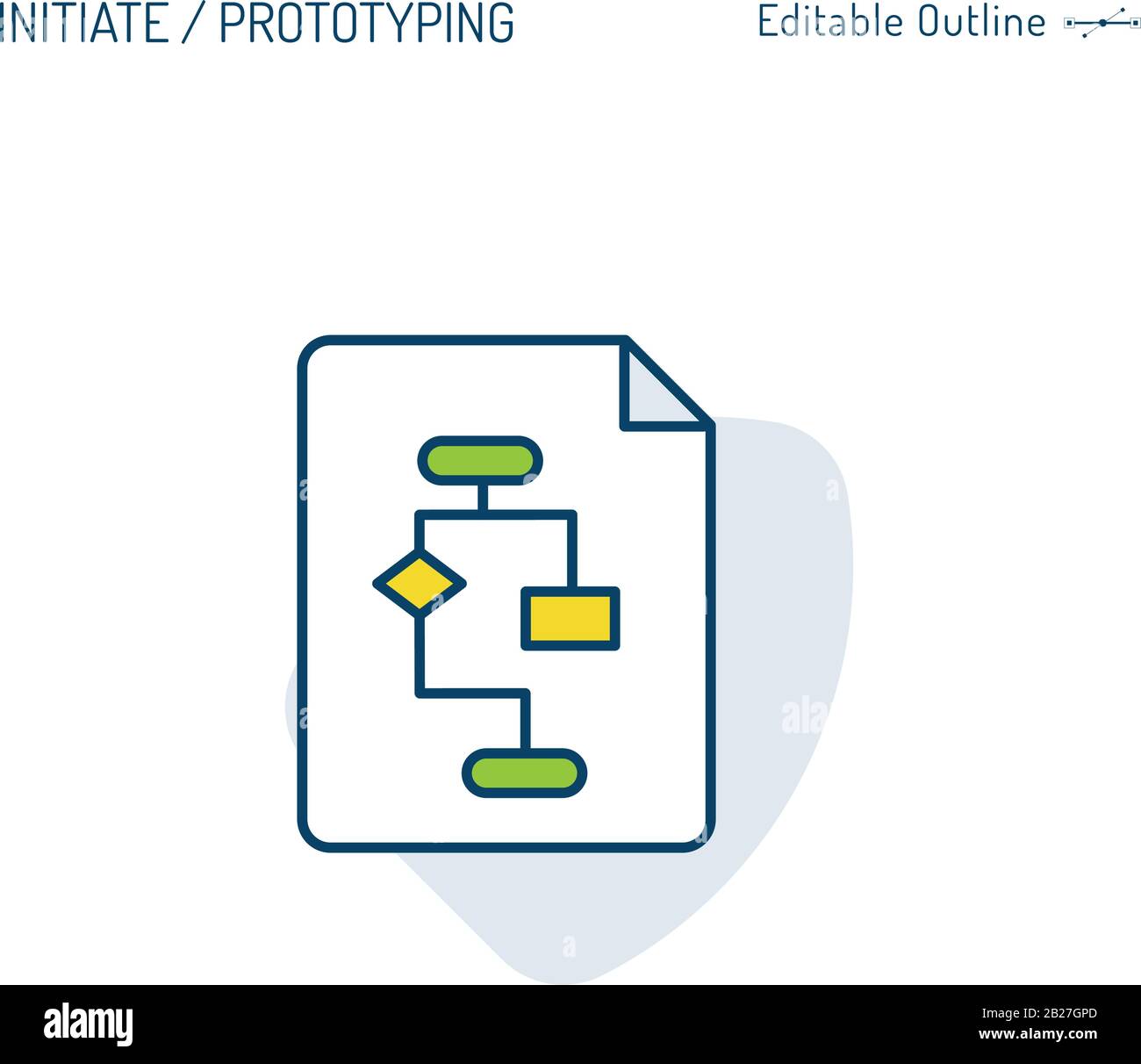 Initiate icon, Planning icon, Prototype, Software development process ...