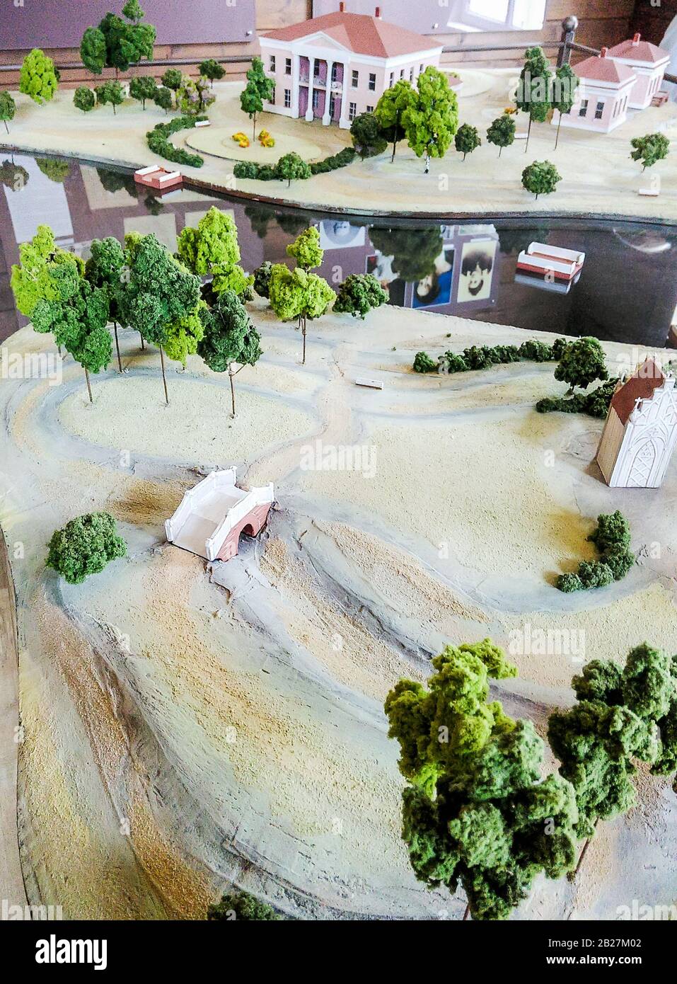 Layout miniature noble estate Stock Photo - Alamy