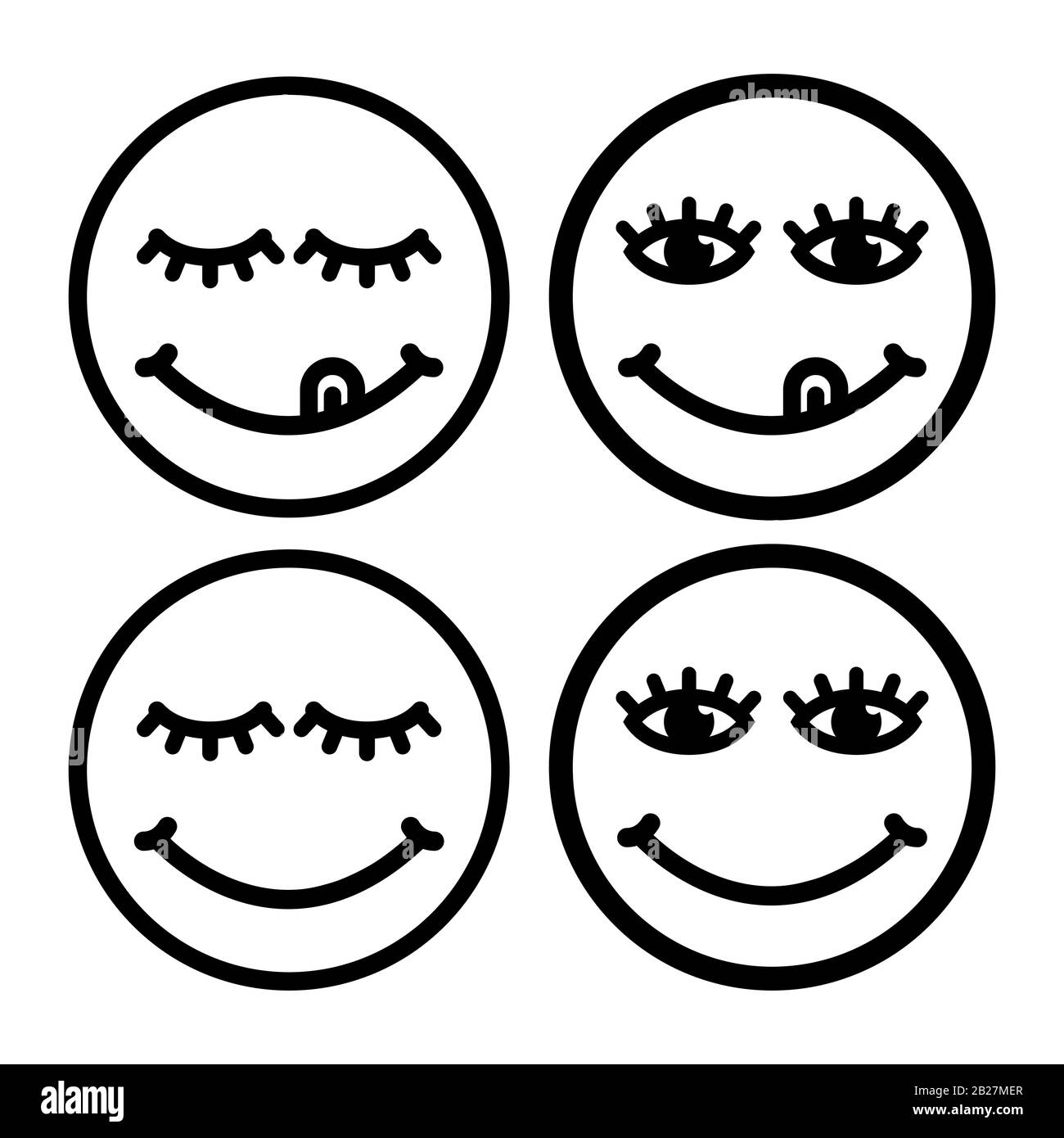 Tasty face Stock Vector Images - Alamy