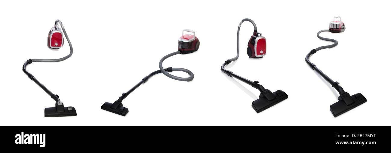 The vacuum cleaner isolated on the white background Stock Photo - Alamy