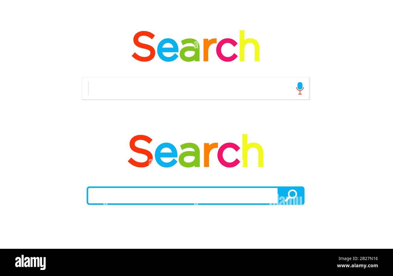 Web search bar 3d Stock Vector Images - Alamy