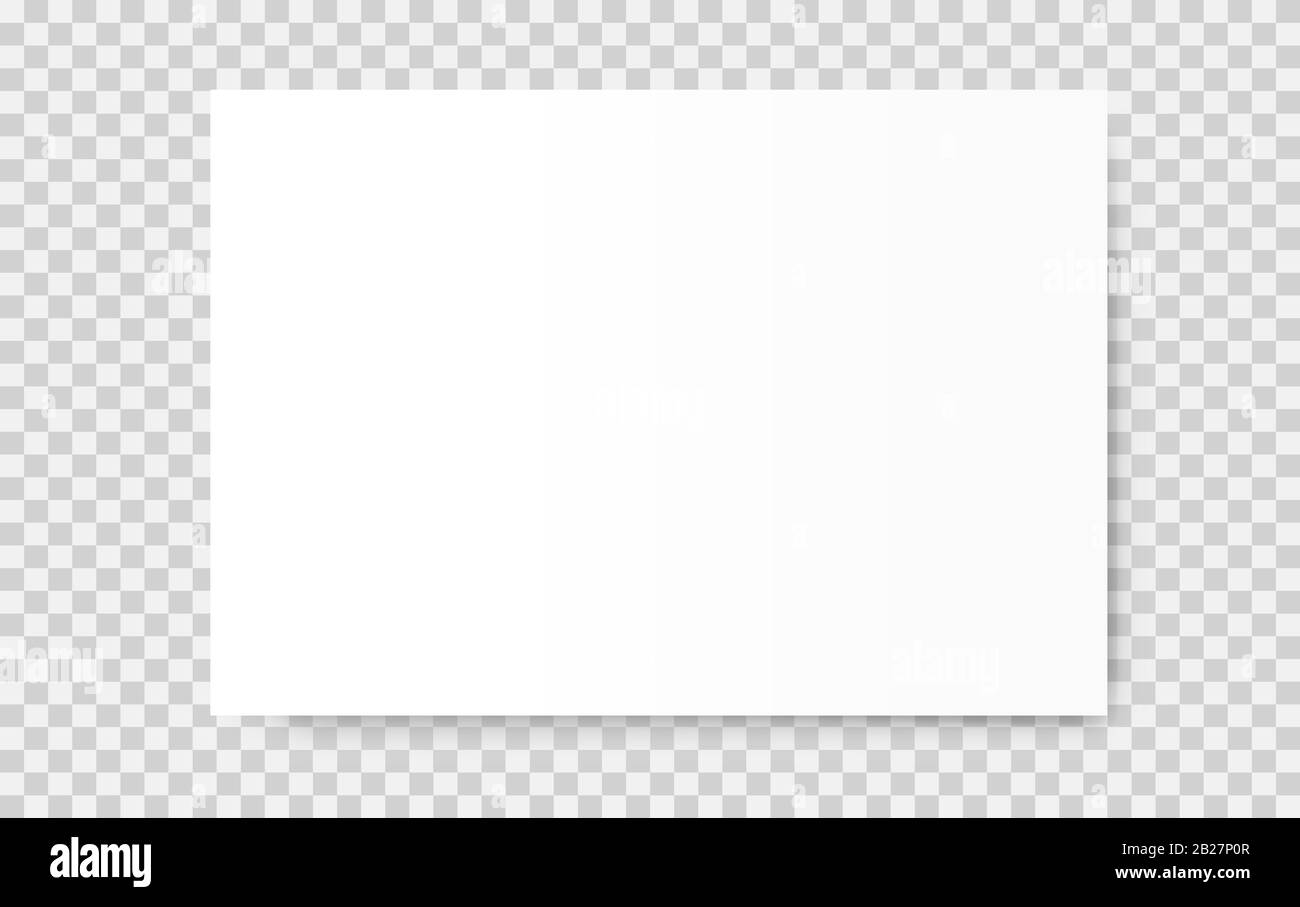 White realistic blank sheet of paper. Vector background Stock Vector ...