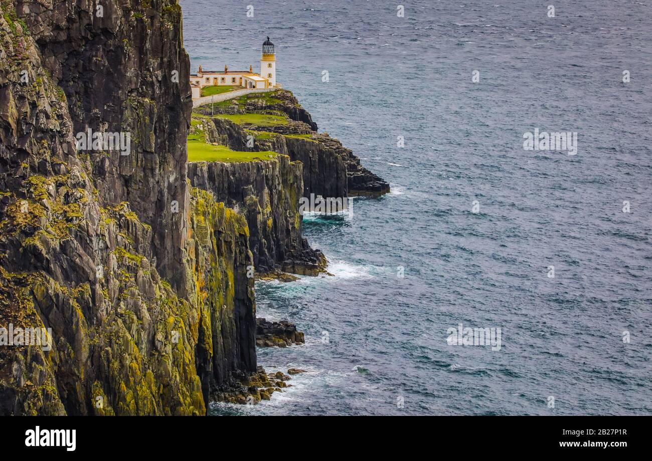 Neist Point Lighthouse on the Isle of Skye in Scotland Stock Photo - Alamy