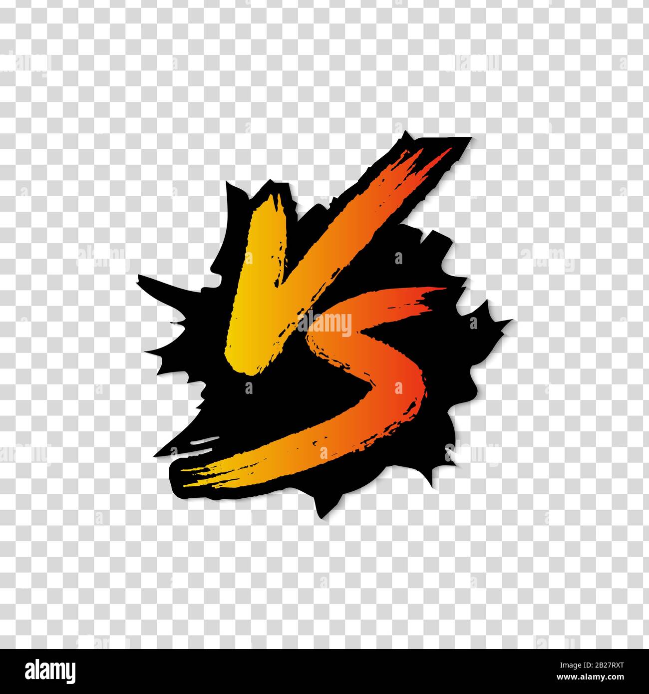 VS. Versus letter logo. Battle vs match, game Stock Vector Image & Art ...
