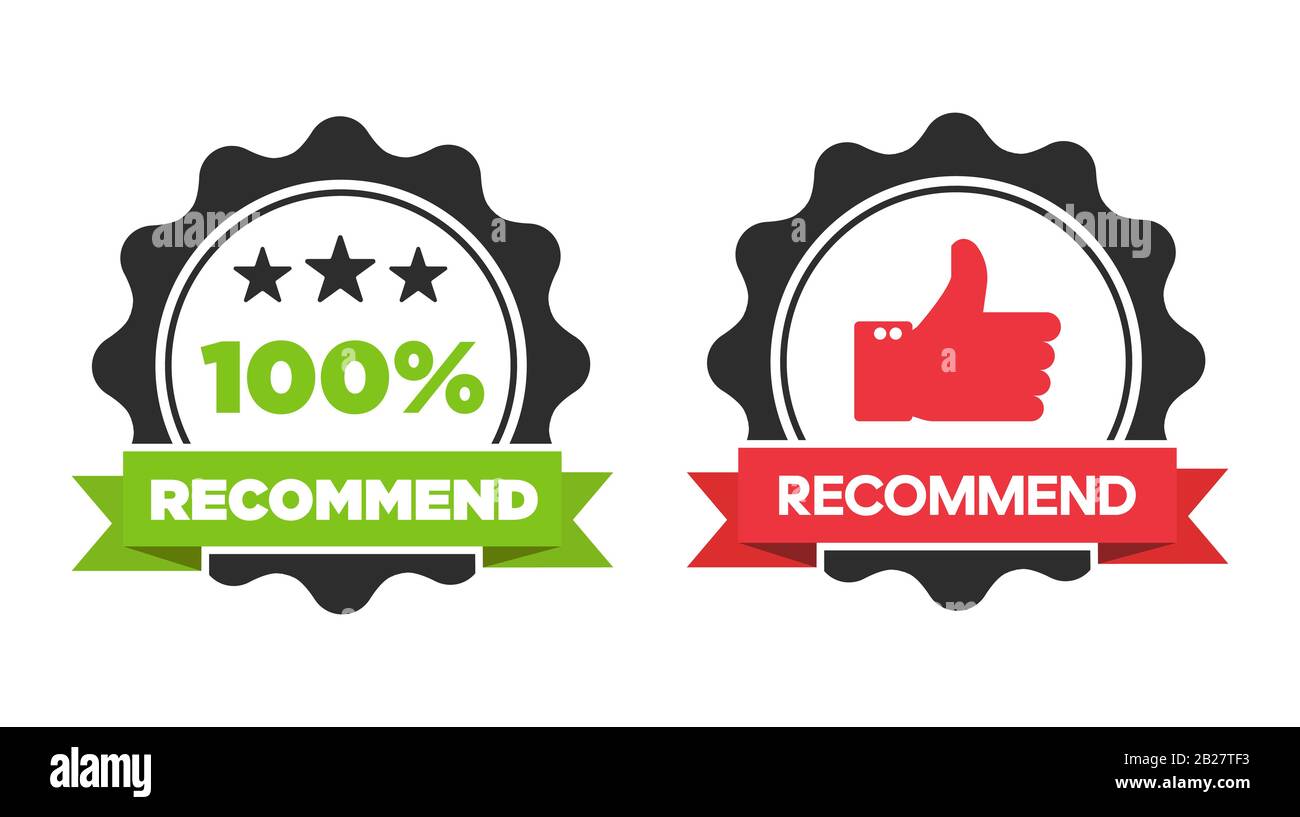 Vector recommended stamp, sticker, seal Stock Vector Image & Art - Alamy