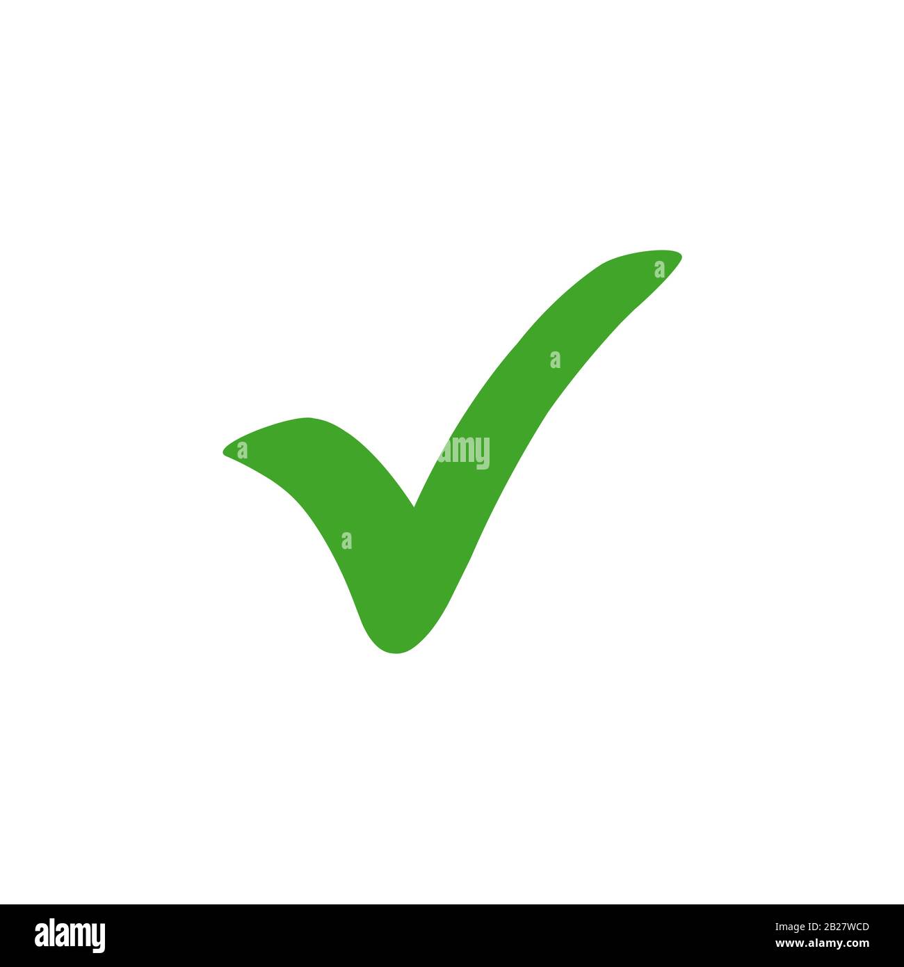 Green check mark icon. vector illustration Stock Vector Image & Art - Alamy