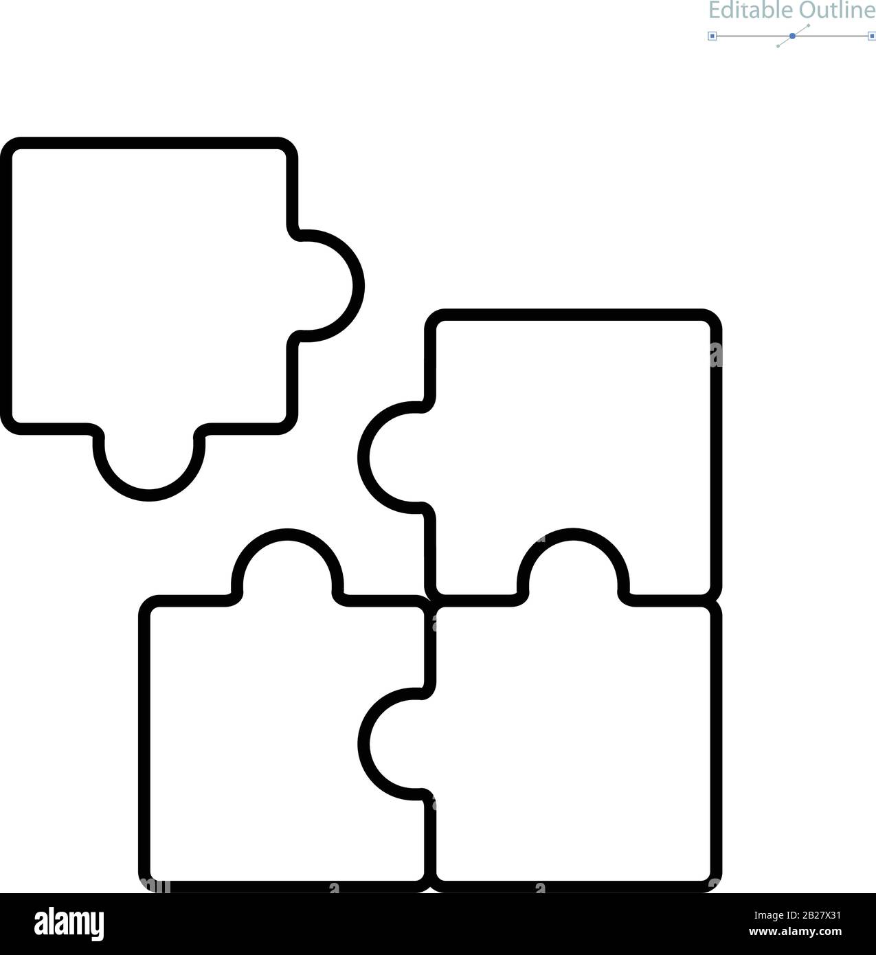 Wrong Incorrect Mismatch Dispute Icon Puzzle Icons Outline Icons Puzzle Pieces Icon 
