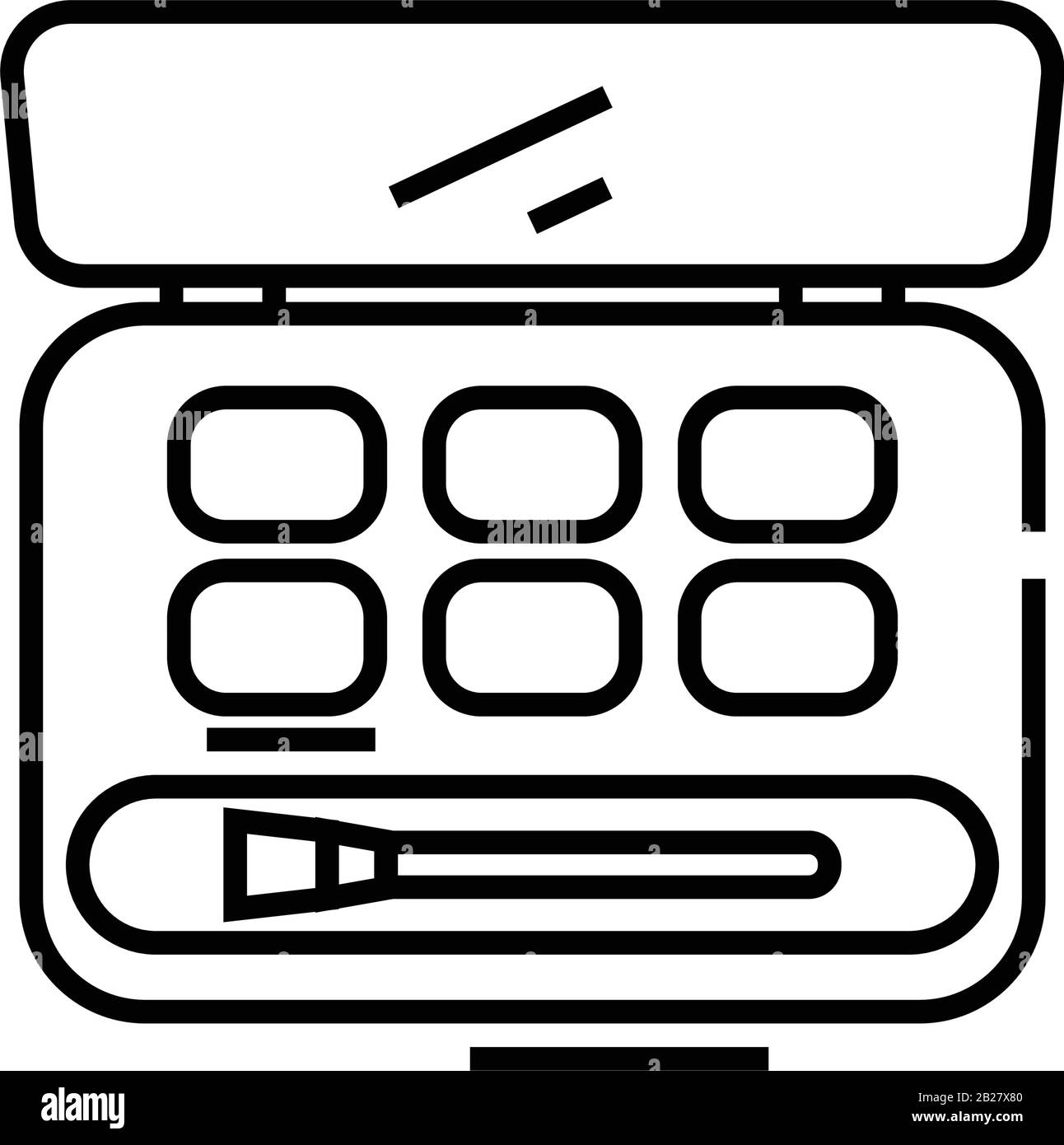 Shadows line icon, concept sign, outline vector illustration, linear ...