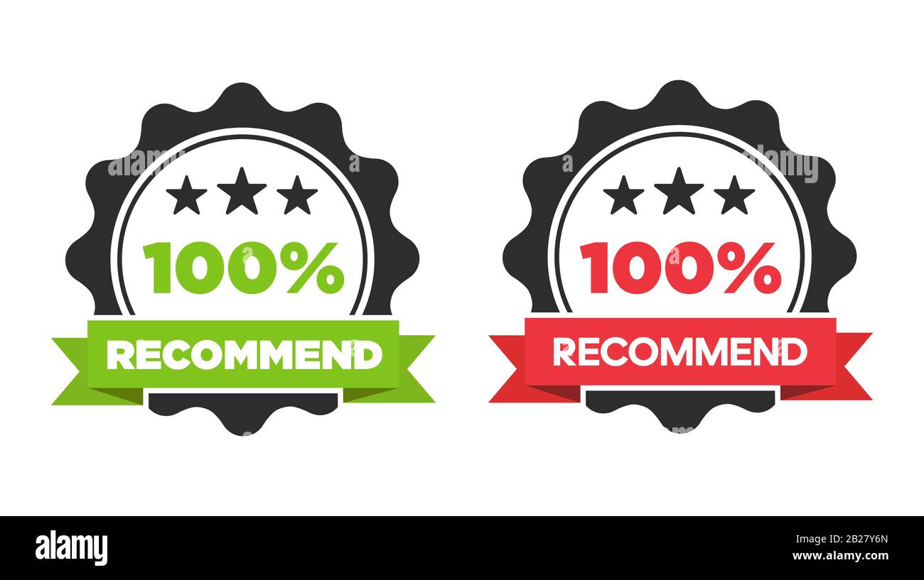 Vector recommended stamp, sticker, seal Stock Vector Image & Art - Alamy