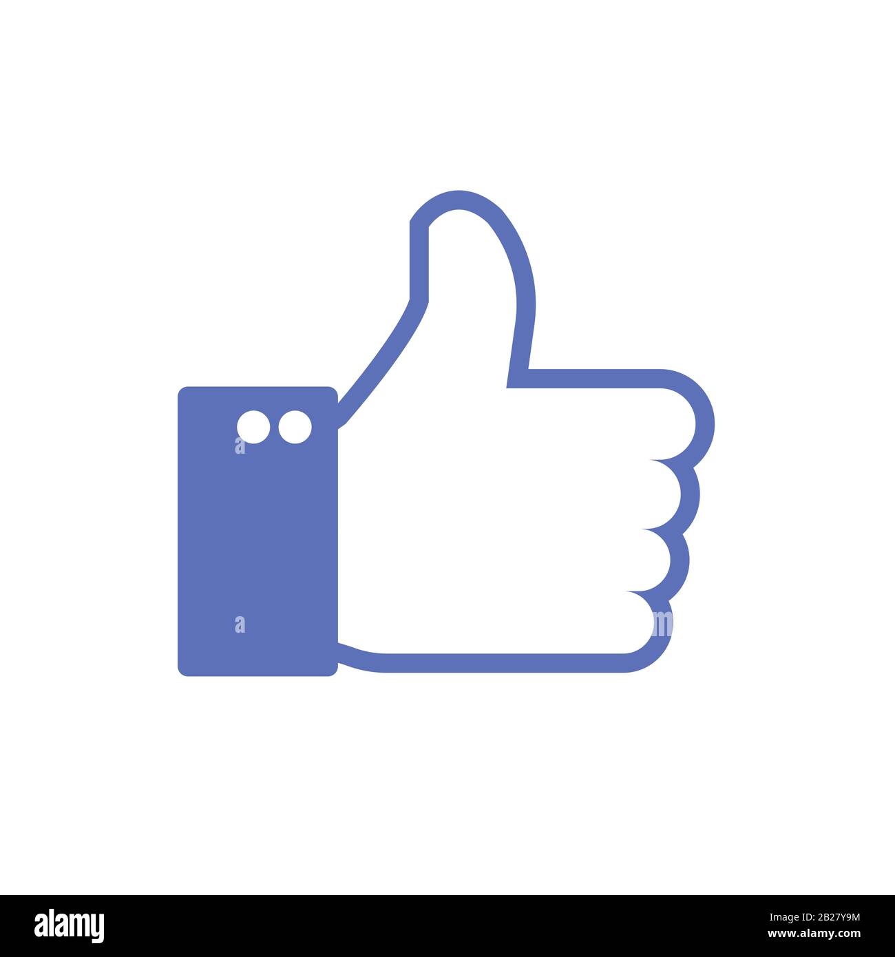 Flat like icon. Vector icon hand Stock Vector Image & Art - Alamy