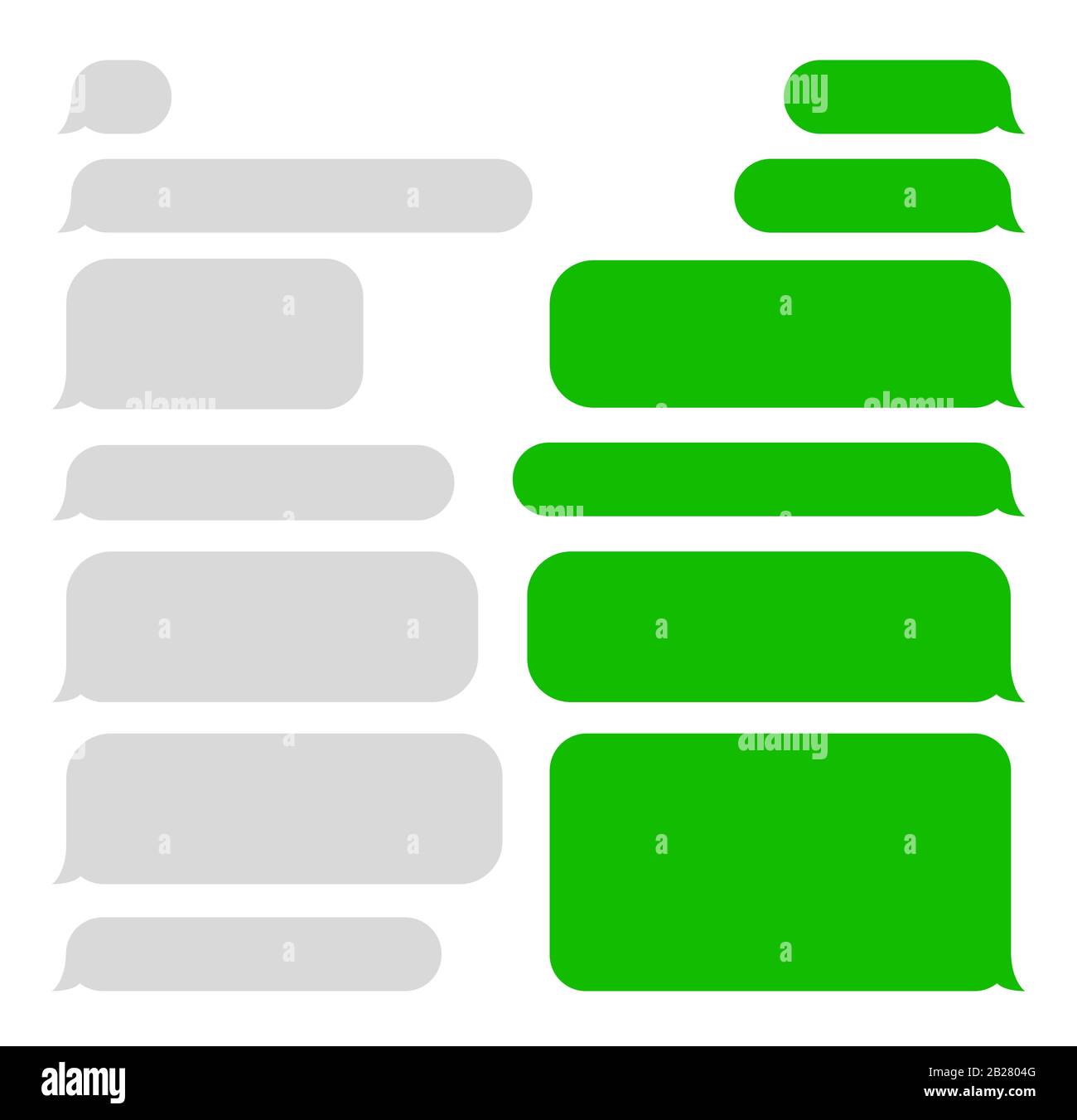 Short message bubbles. SMS. Speech bubbles Stock Vector Image & Art - Alamy