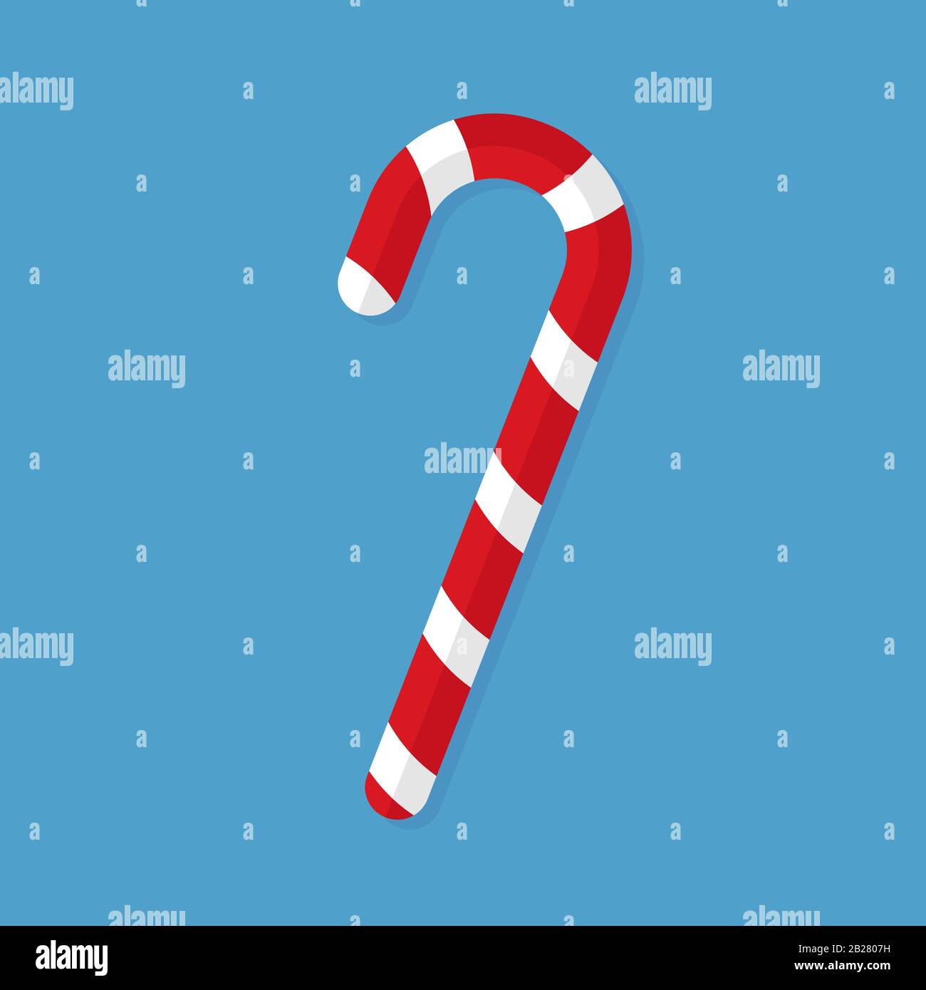 Candy cane flat vector Stock Vector Images - Alamy