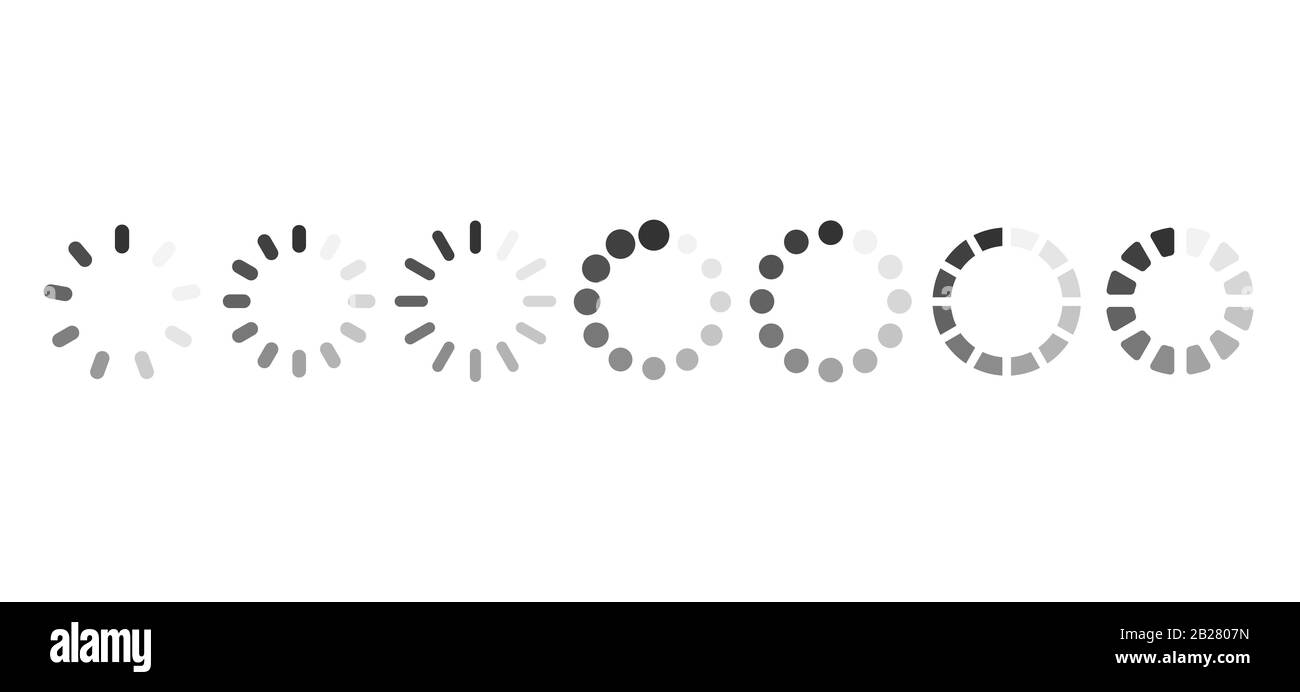 Loading icon collection set. Vector illustration preloaders Stock ...