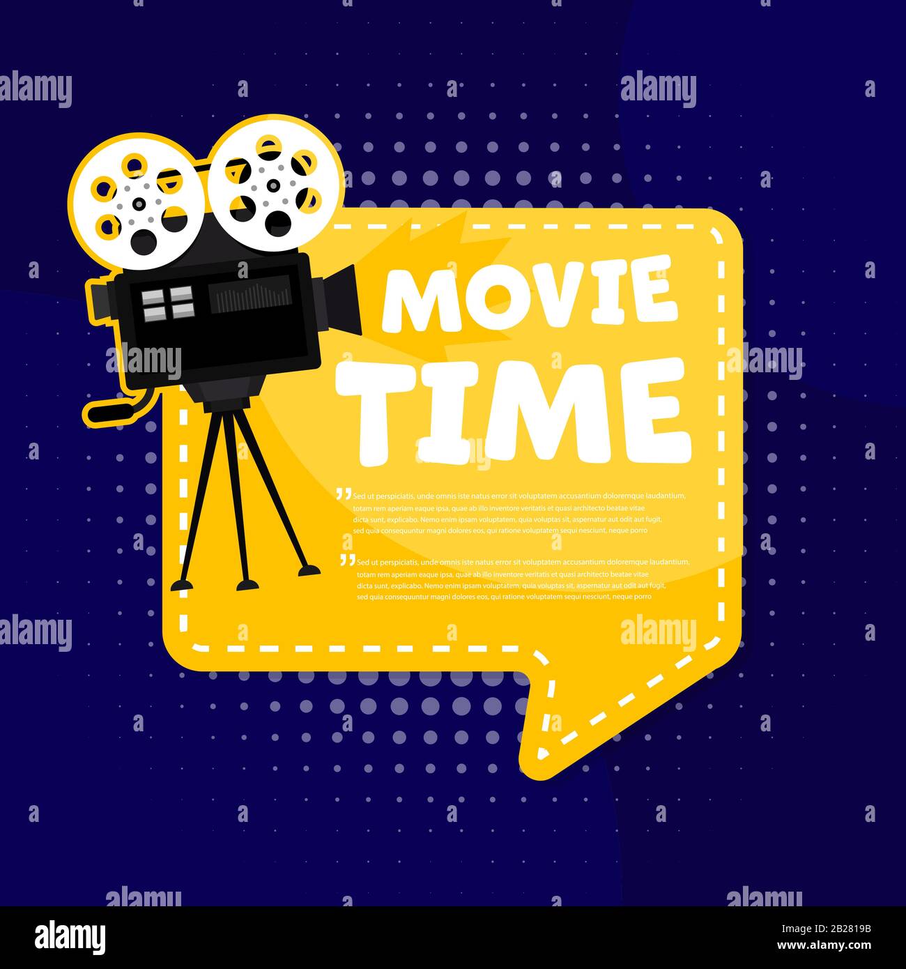 Movie time Stock Vector Images - Alamy