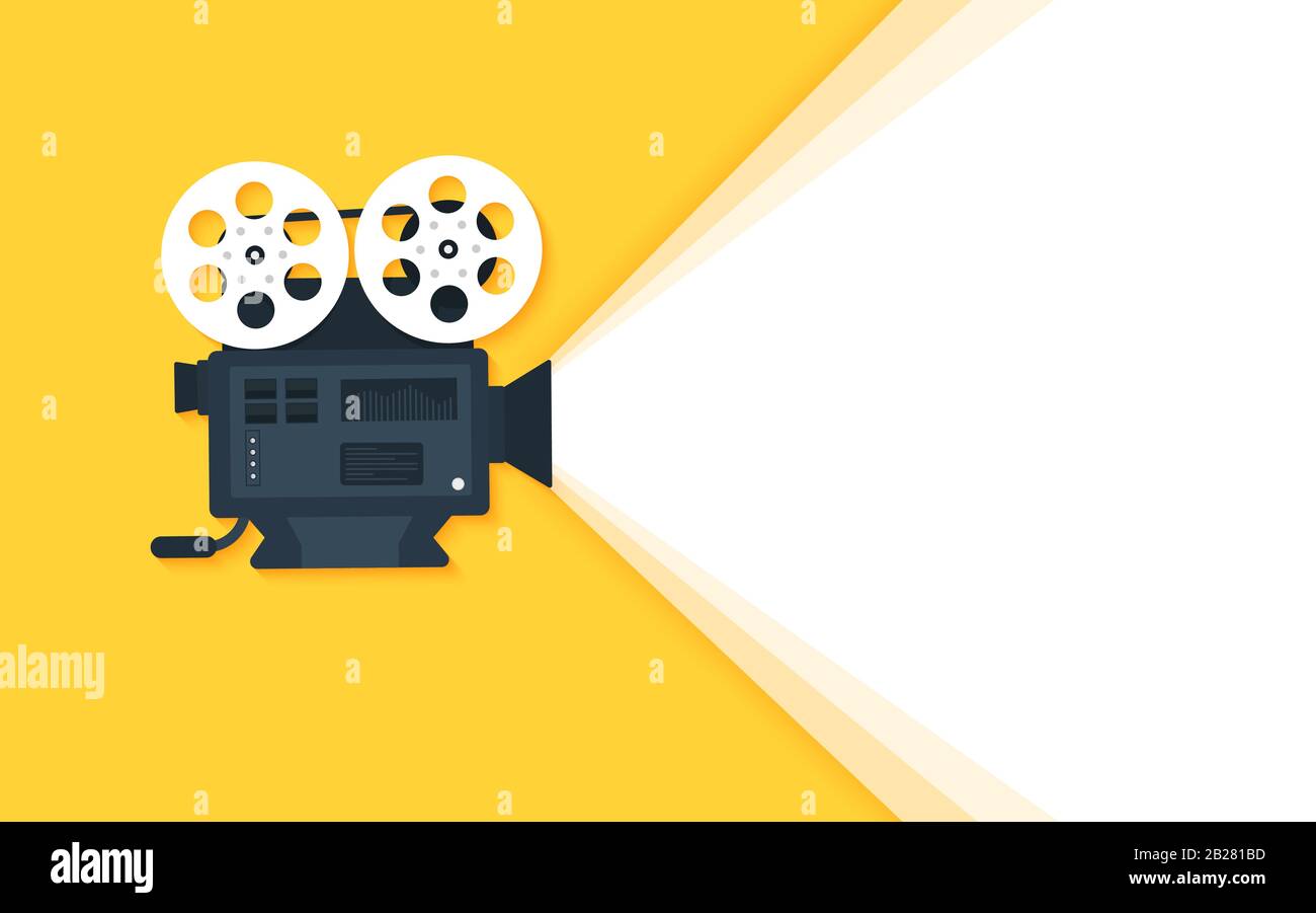 Movie time concept. Cinema banner design Stock Vector Image & Art - Alamy